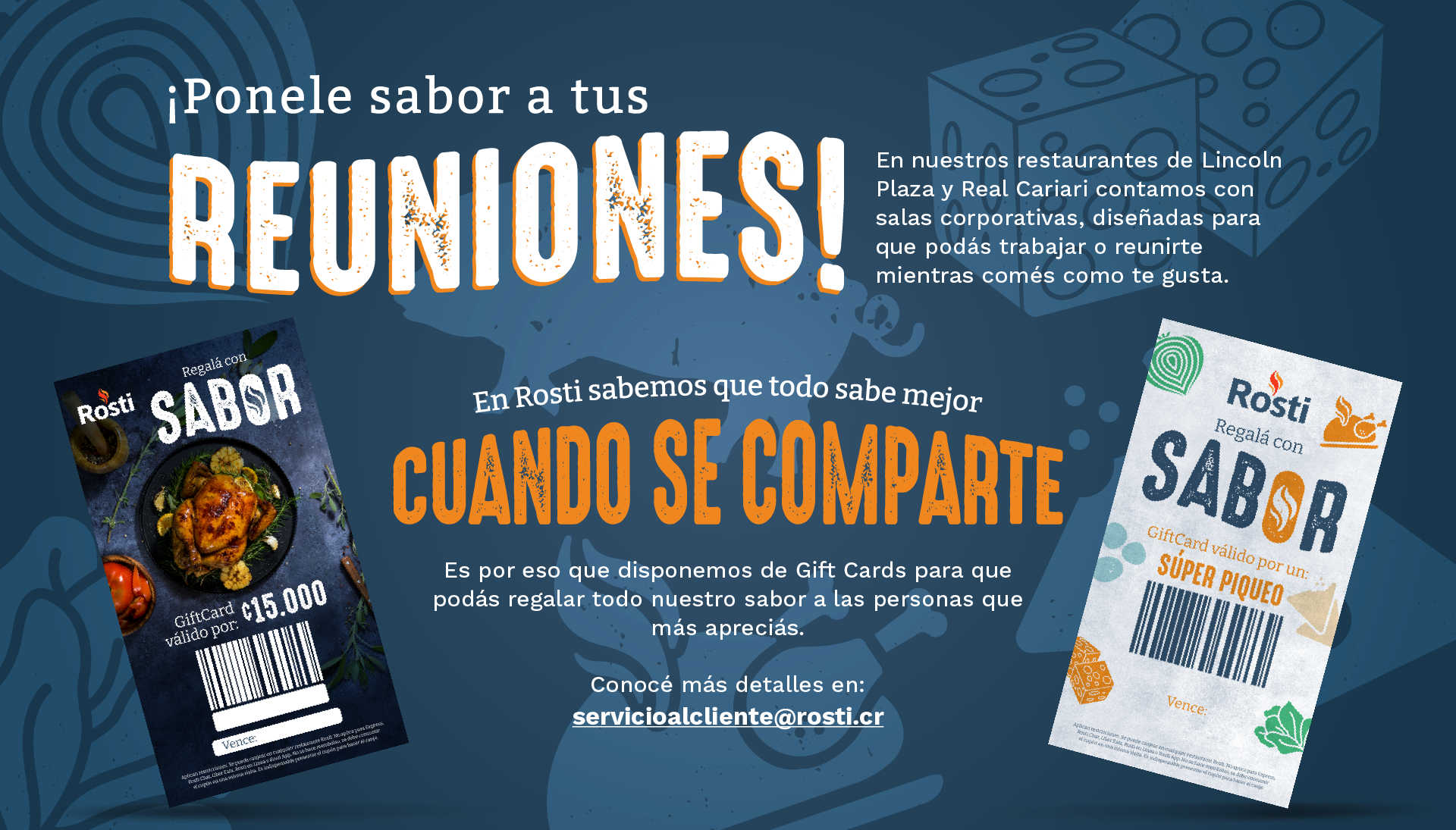 Rosti Costa Rica | Descubrí el Menú de Rosti