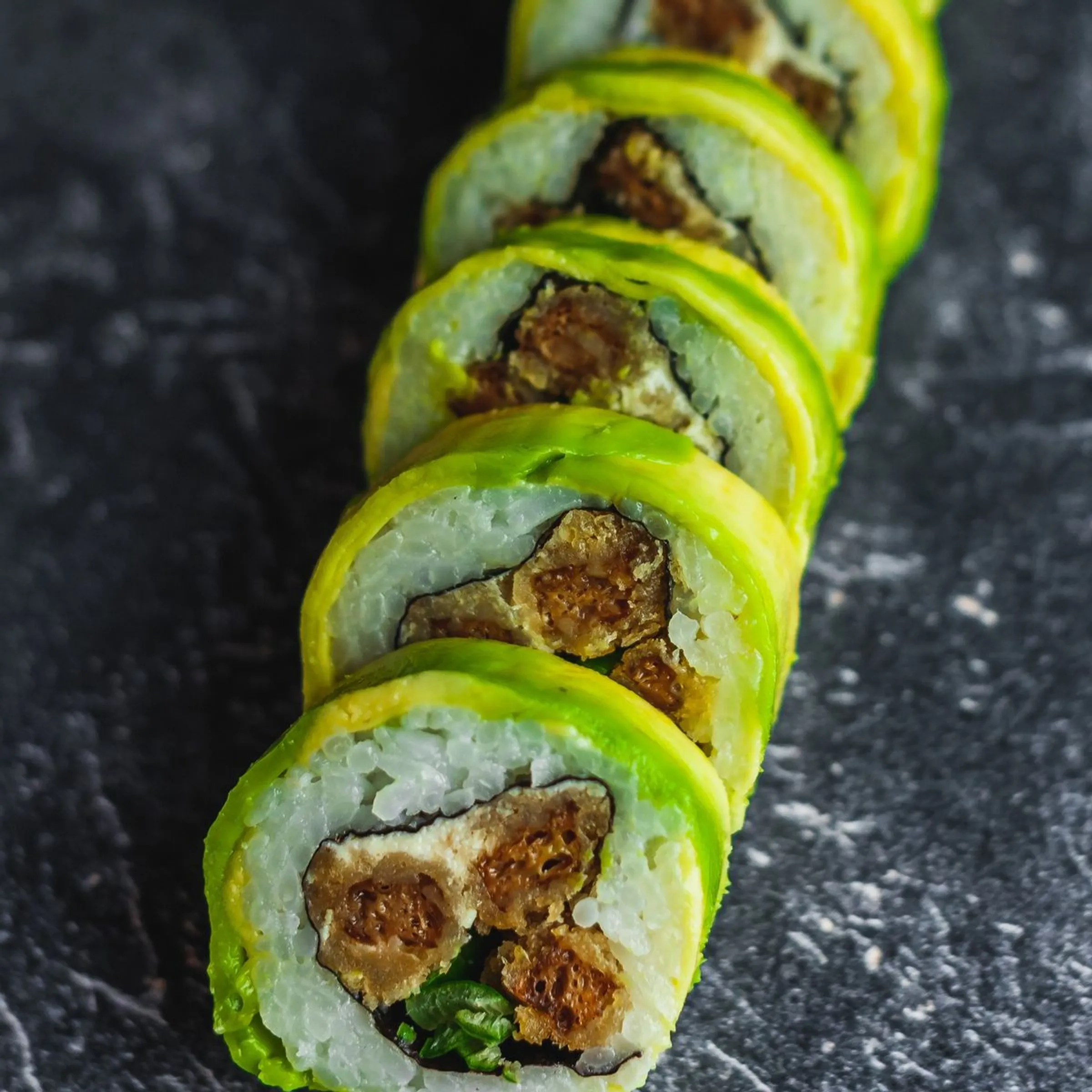 Seitán roll - Sushi Vegano en Santiago