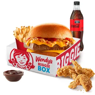 Biggie Box Cheddar Melt alitas - Wendy's Argentina | Calidad es Nuestra ...