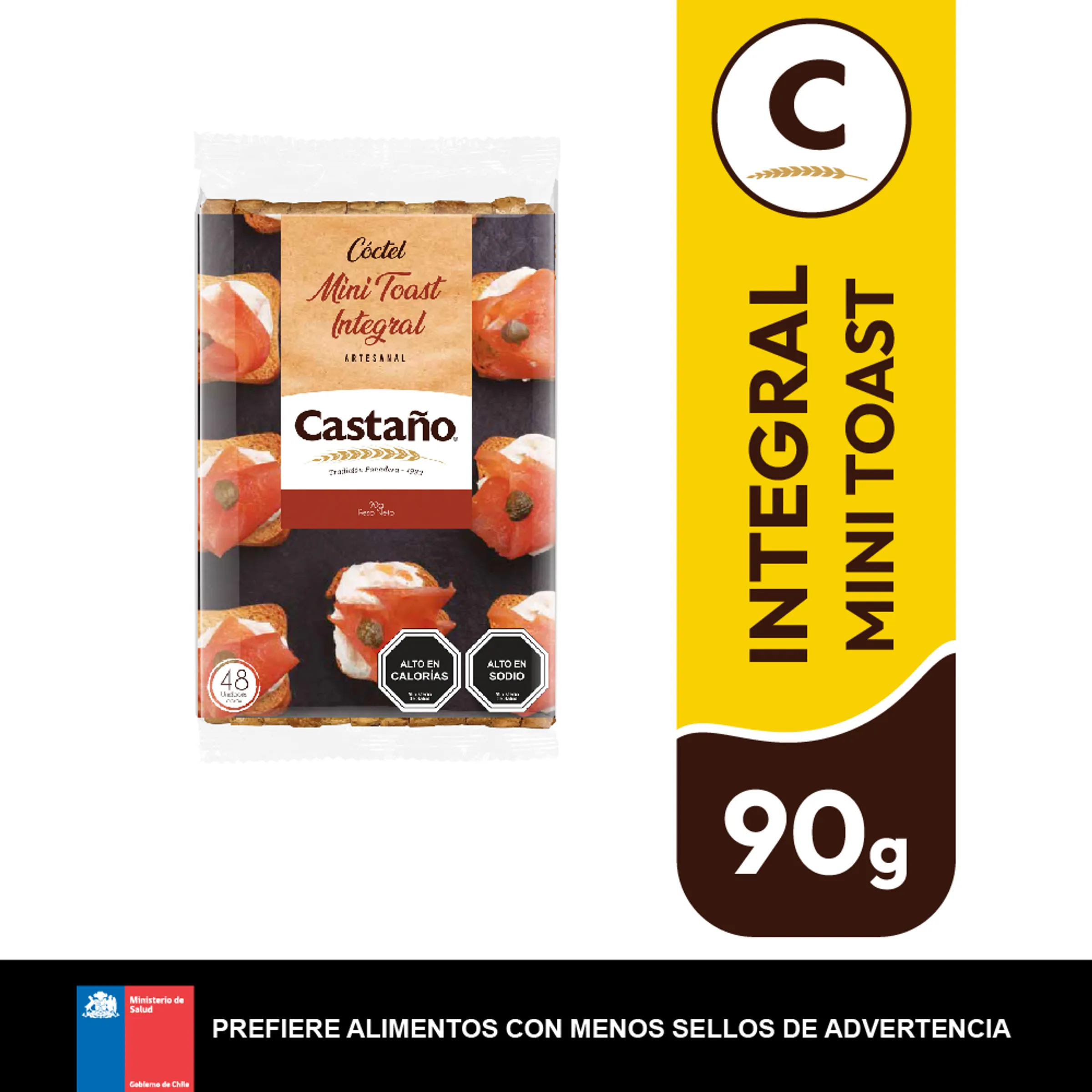 Mini Toast Integral - Castaño - Desde 1933