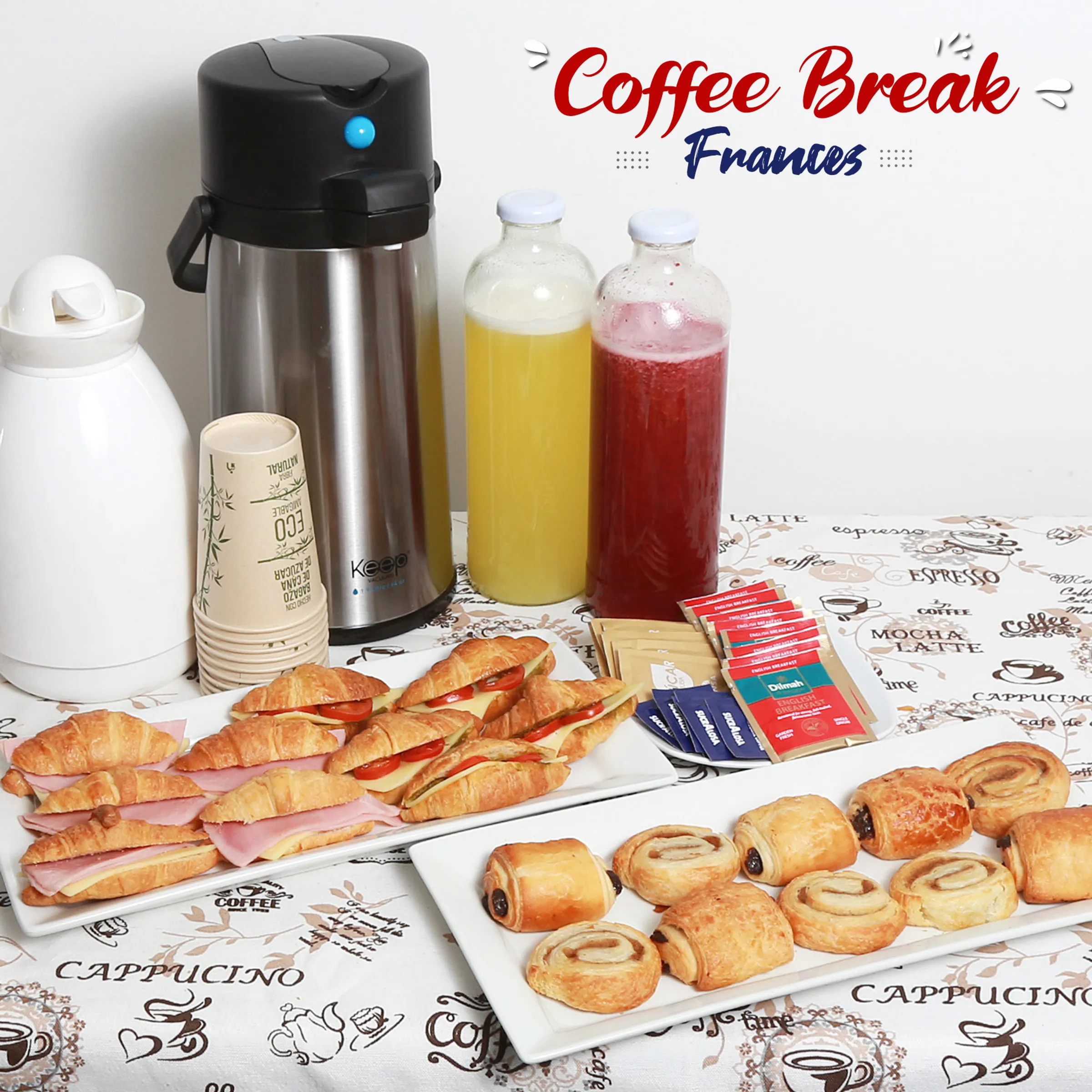 Arma tu Coffee Break o Desayuno Frances - Ulalá | Banquetería - Delivery