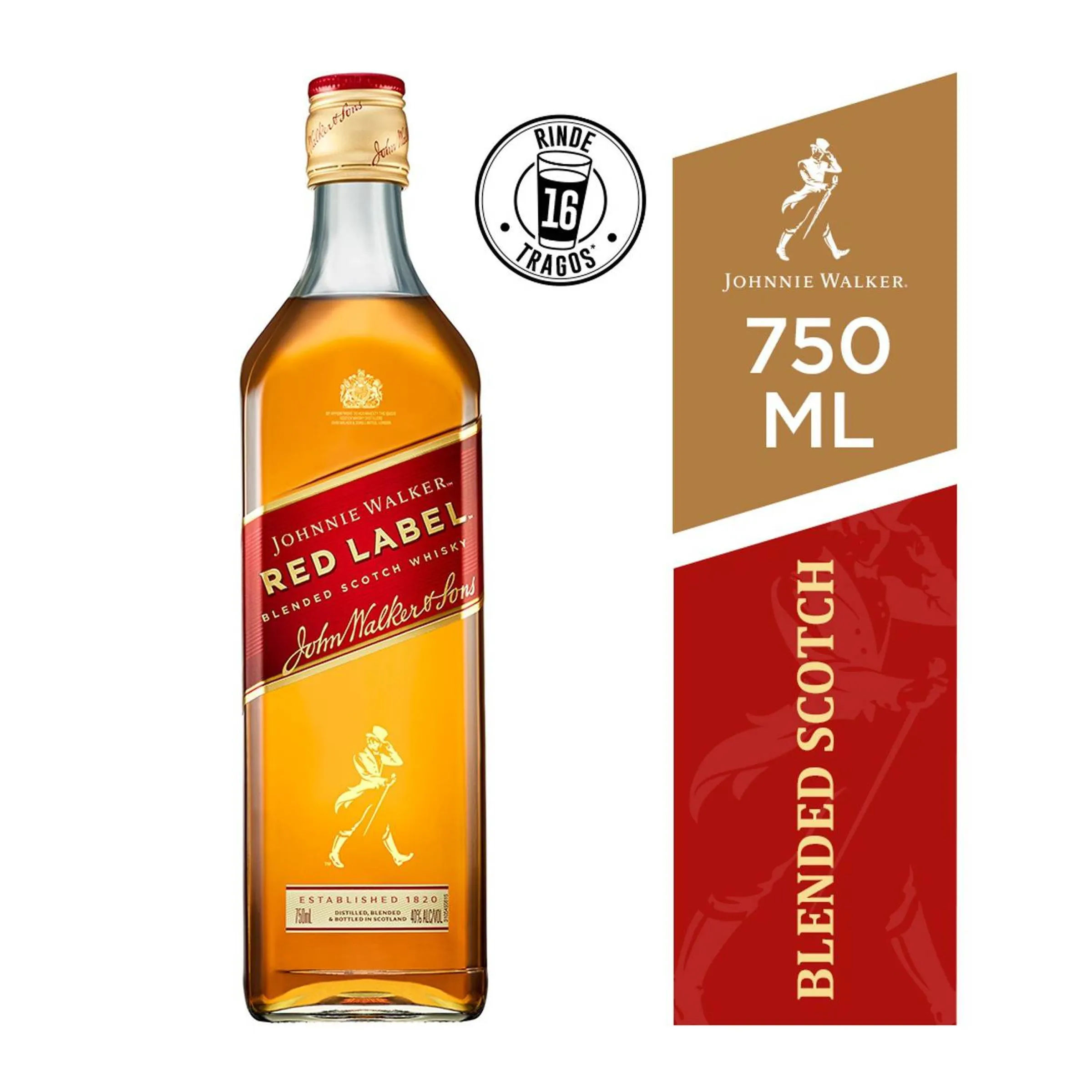 Whisky Johnnie Walker Red Label 750 ml - Tambo | Cada vez más cerca