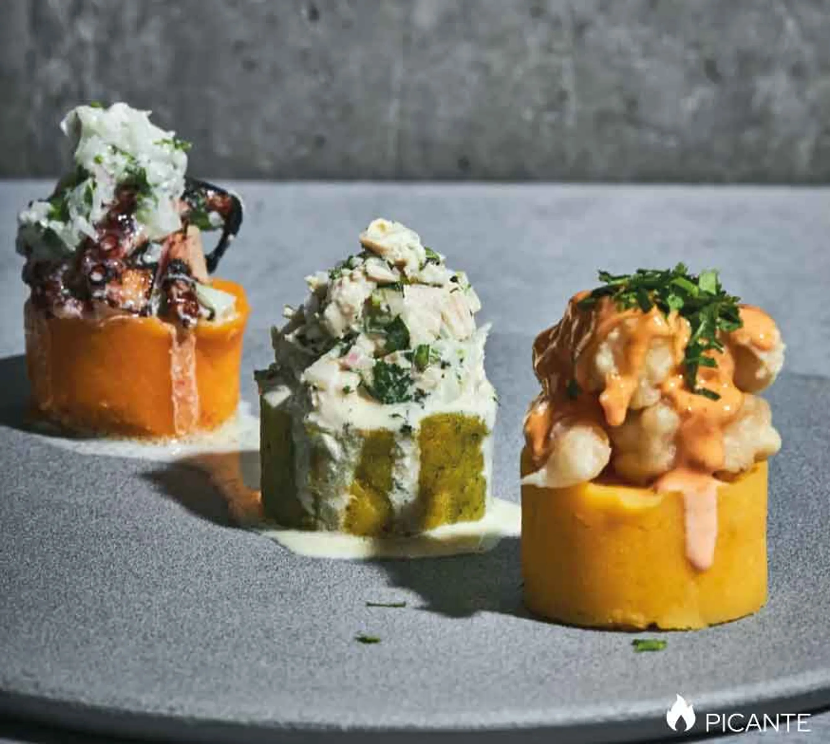 Causa Patriota tricolor - La Causa | Restaurante Nikkei