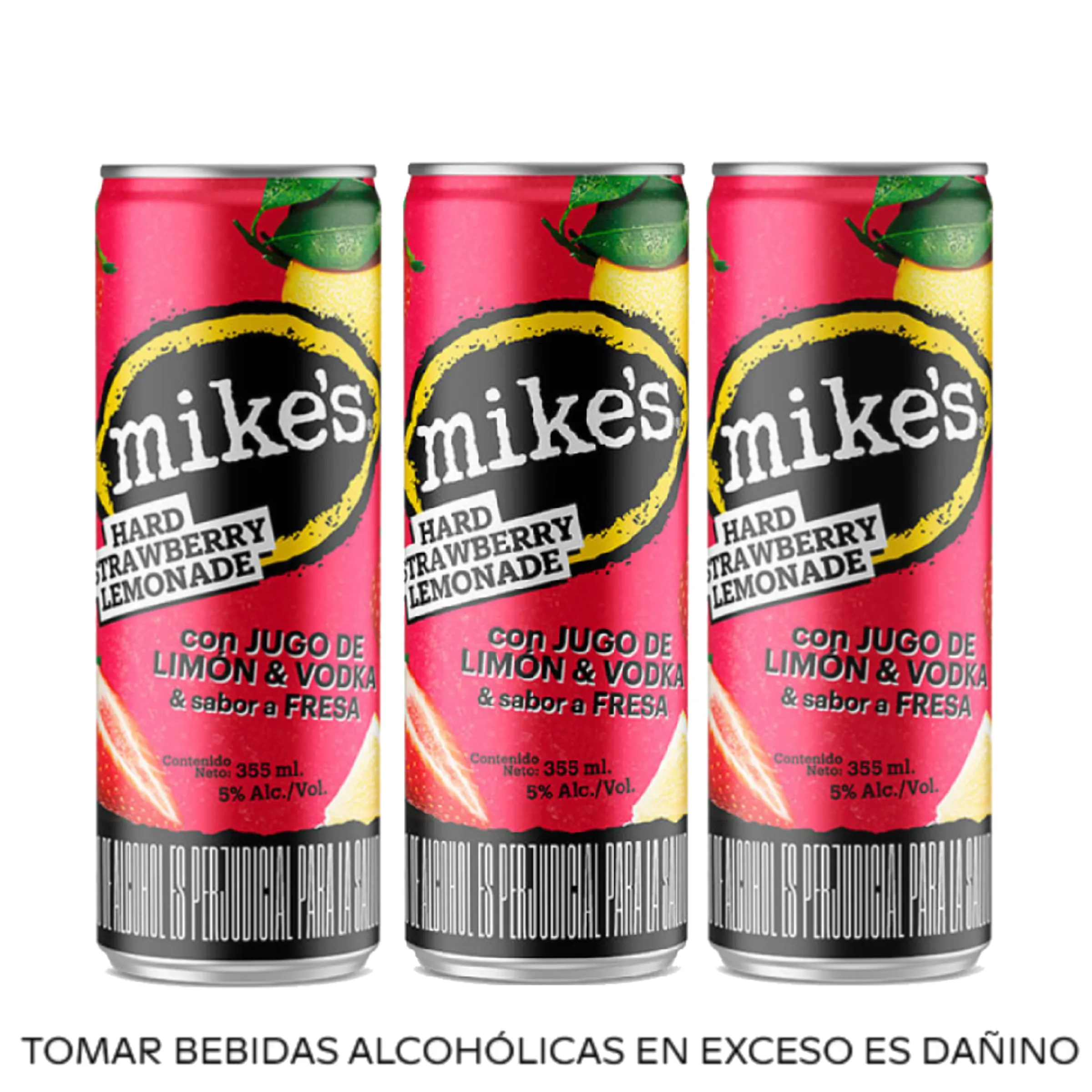 Pack (3 Rtd Mikes Hard Strawbery Lemonade x 355 Ml) - Tambo | Cada vez ...