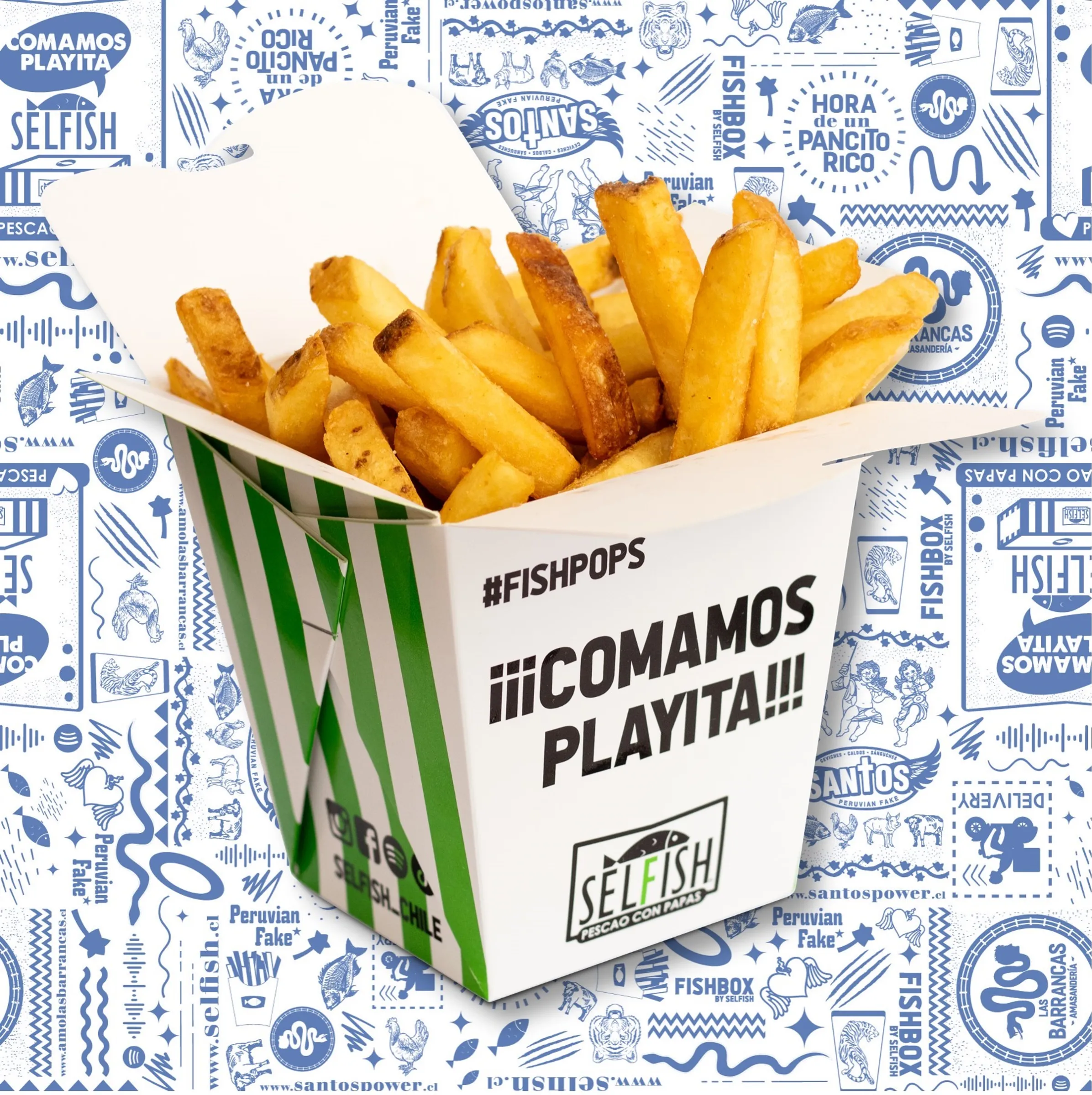 Box Papas Fritas Grande - SELFISH | pescao con papas