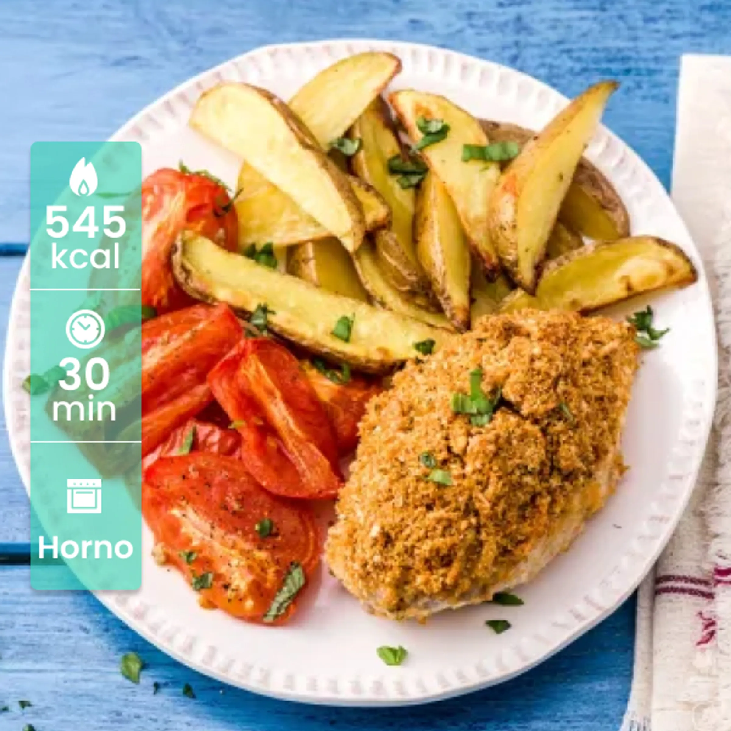 Kit: Pollo encostrado con tomates asados y papas-100 - PractiBOX | Kits ...