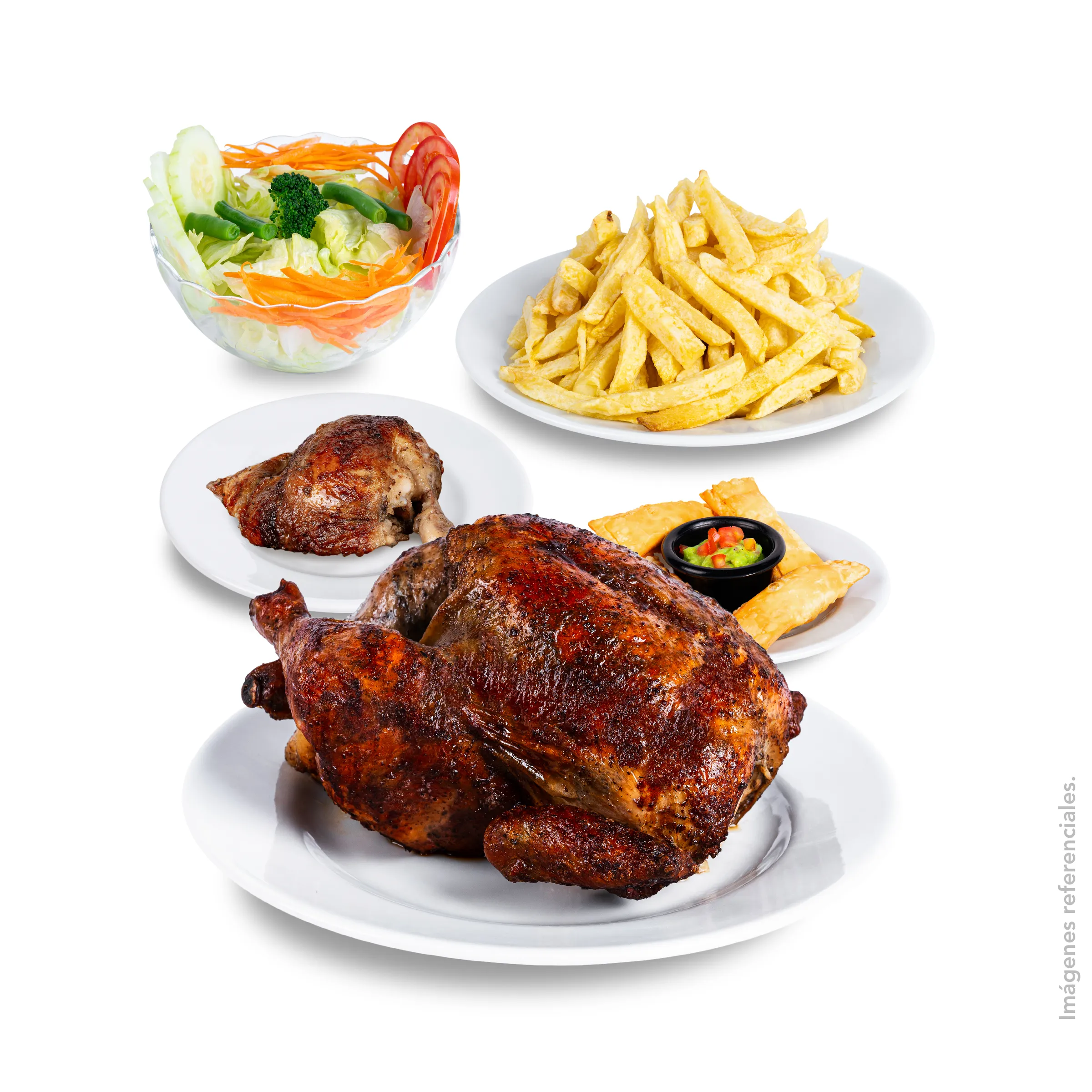 Pollo + 1/4 Pollo (solo parte pierna) + 1/2 Tequeños - Leña & Carbón ...