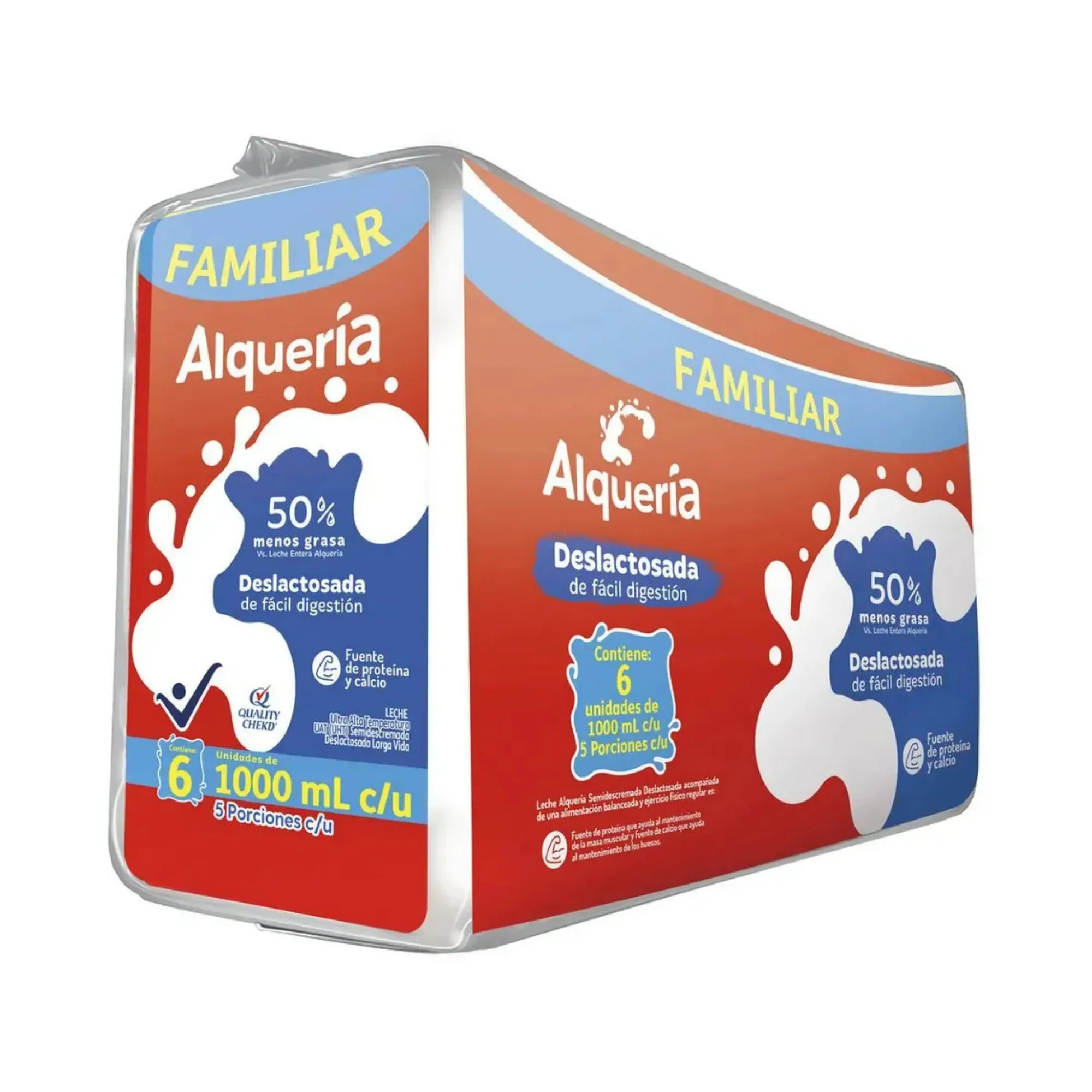 6 LECHE ALQUERIA DESLACTOSADA 1000ML FAMILIAR - Supermercados La 80 ...