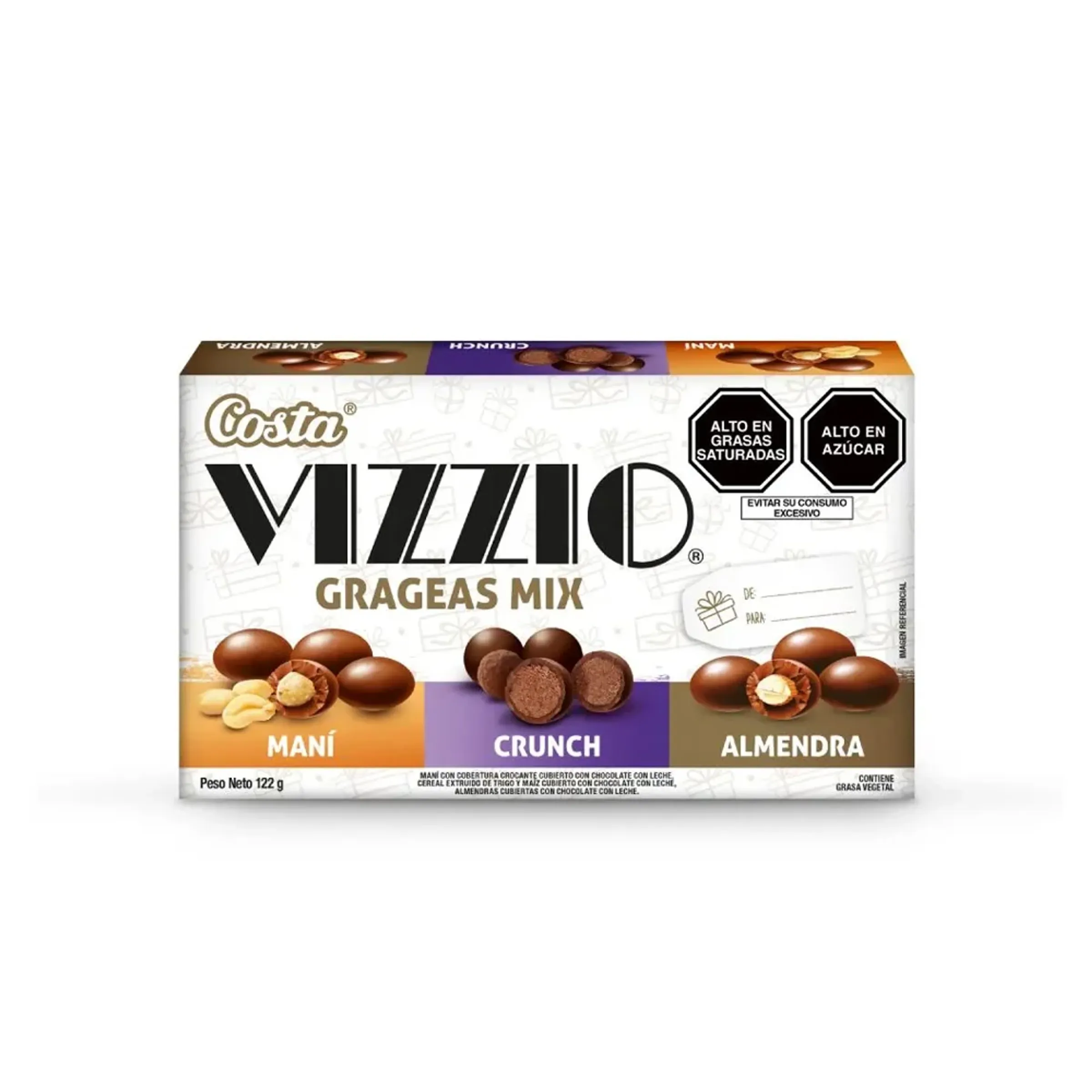Chocolate Vizzio Gragea Mix X 122 Gr - Tambo | Cada vez más cerca