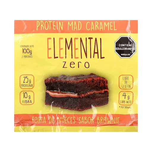 TORTA NUECES ELEMENTAL BROWNIE PROTEINA CHOCOLATE X 100 GRS ...
