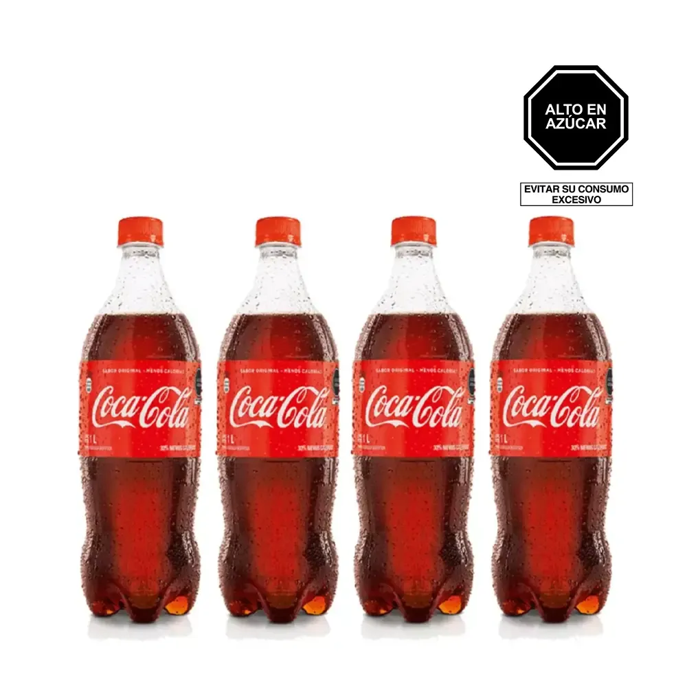 Pack (4 Coca Cola x 1 Lt) - Tambo | Cada vez más cerca