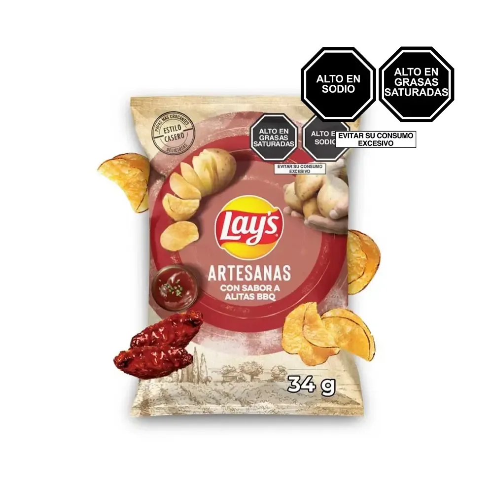 Papas Lays Artesanas Alitas Bbq X 34 Gr - Tambo | Cada vez más cerca