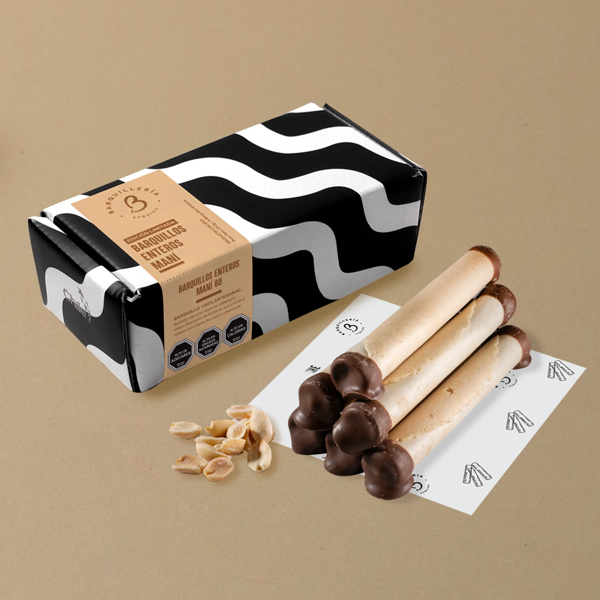 Barquillos Maní Caja de 6u - EDICIÓN LIMITADA - Barquillería Esquina ...