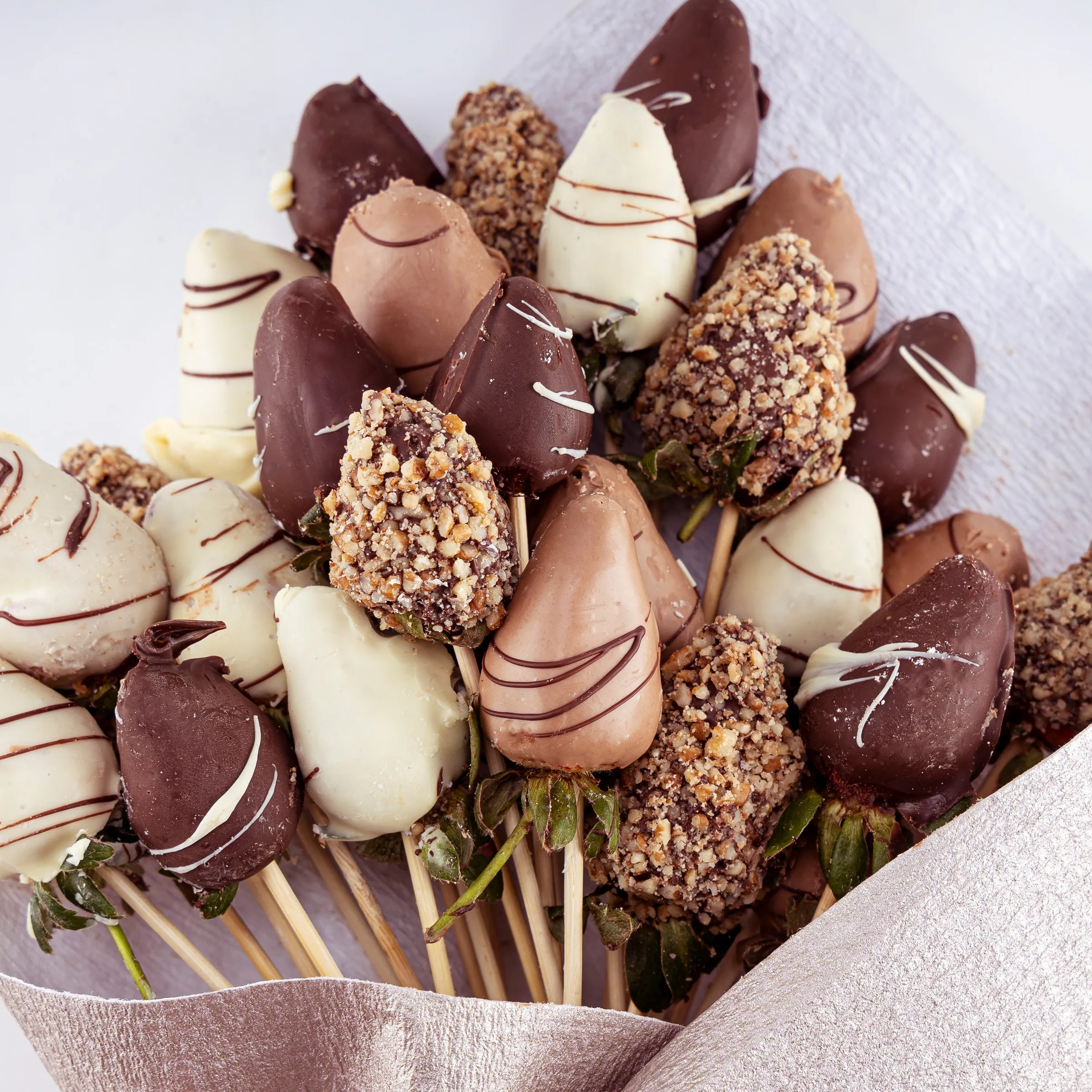 Ramo de Fresas con Chocolate - Nane Repostería | Delivery