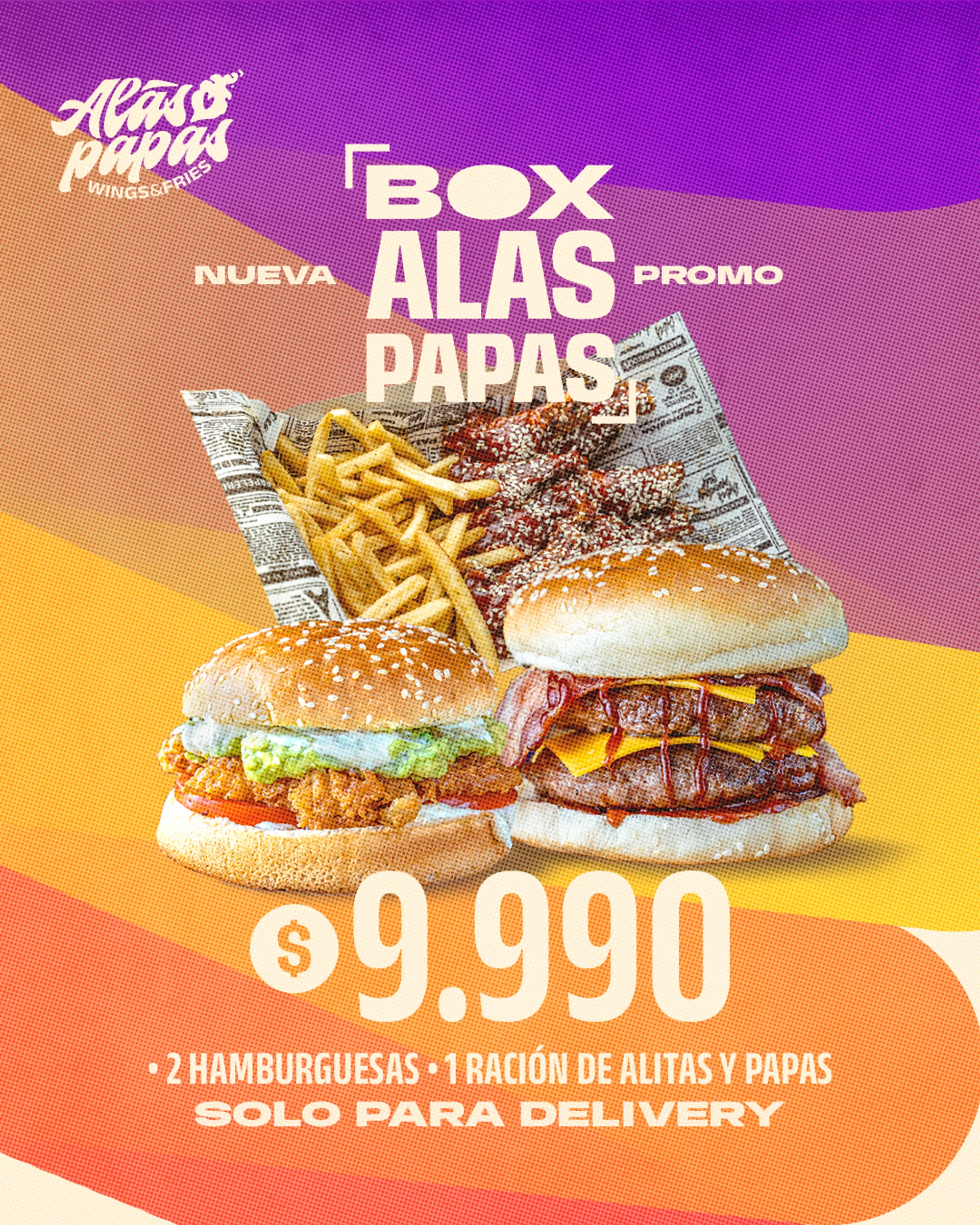 Box Alas Papas - Alas Papas | Wings & Fries