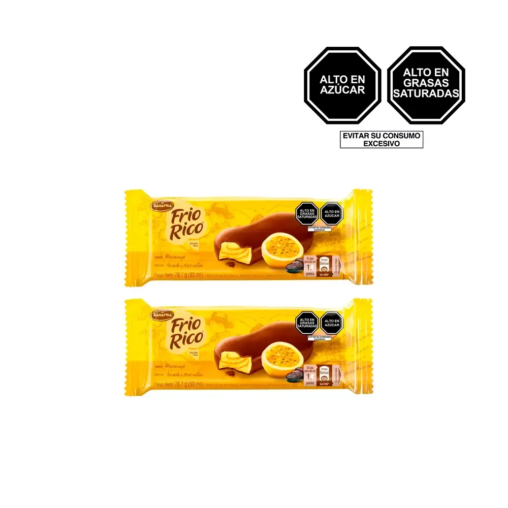 Pack 2 Helado Frio Rico Maracuya Paleta 93 Ml - Tambo | Cada vez más cerca
