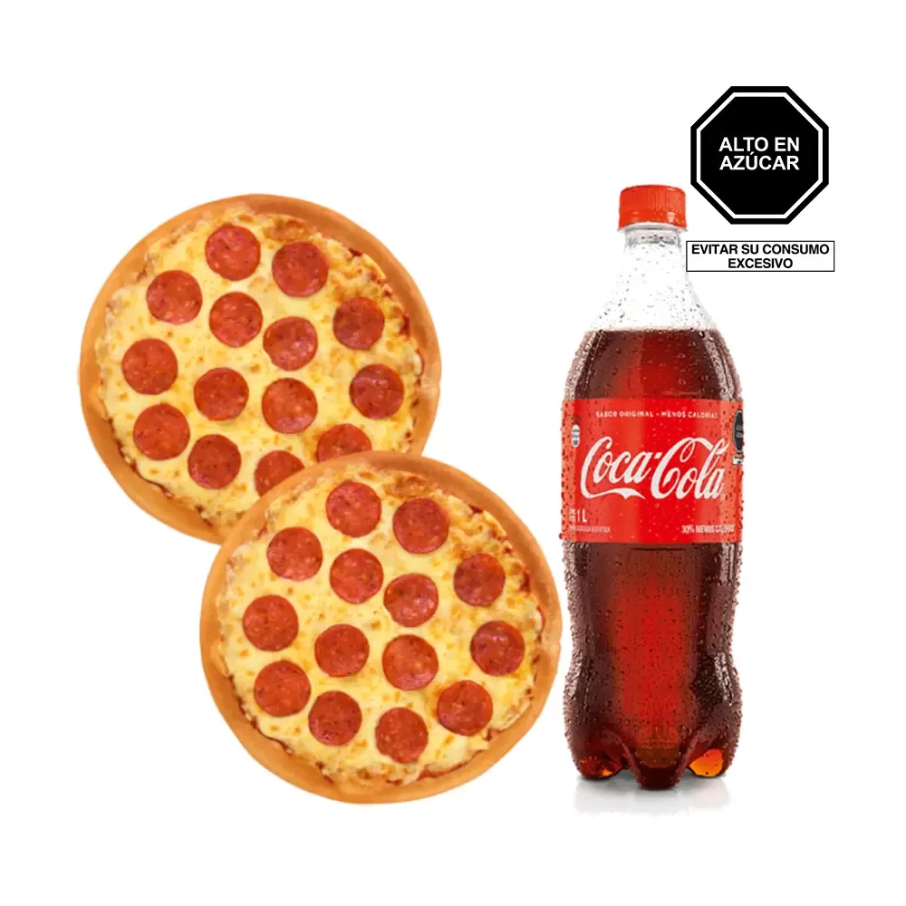Pack (1 Coca Cola x 1 Lt + 2 Pizza Familiar Pepperoni) - Tambo | Cada ...