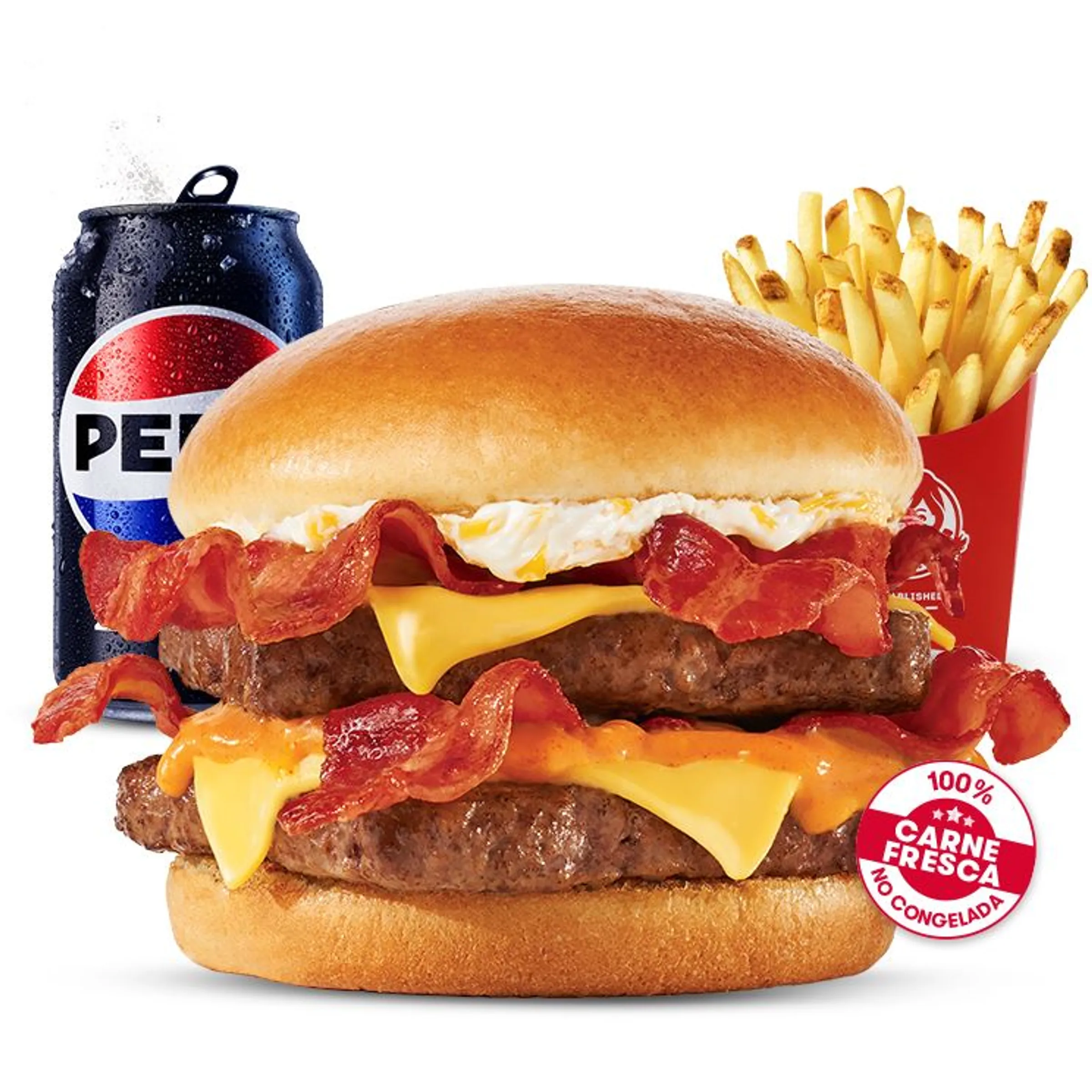 Combo Doble Extreme Cheese Baconator - Wendy's Chile - Calidad es ...