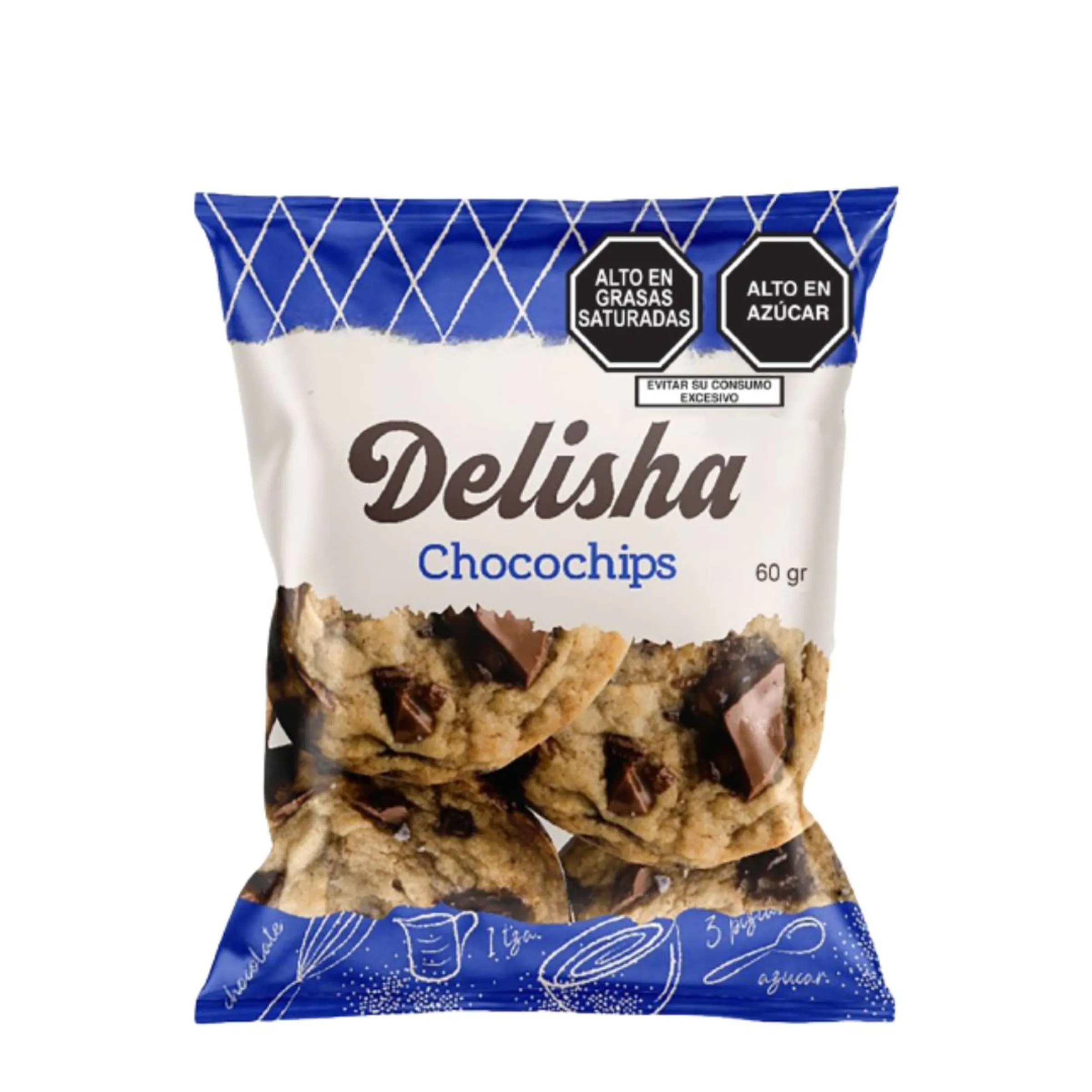 Galleta Chocochip Toscana x 60 gr - Delisha | Pastelería