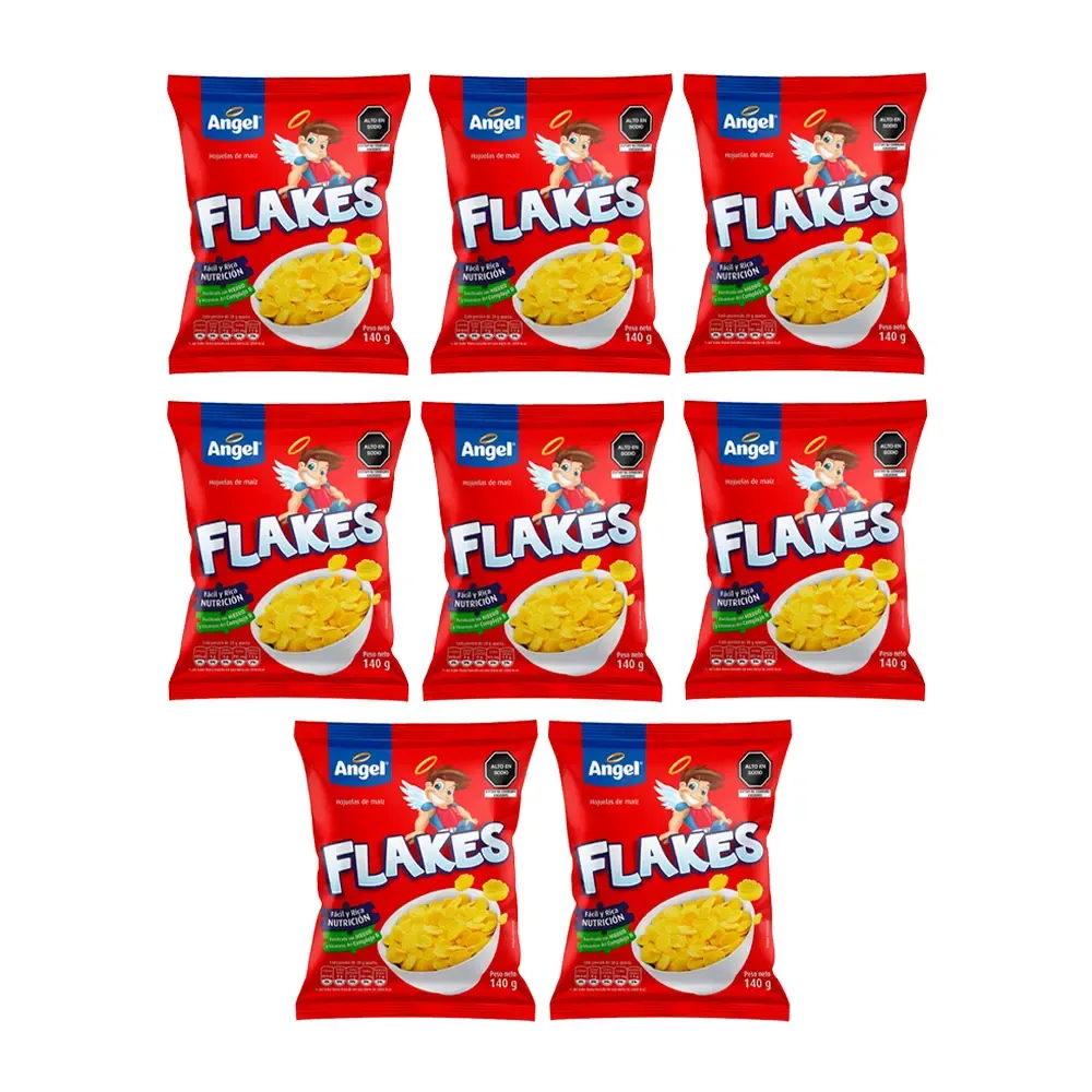 Pack 8Cereal Ángel Flakes 140 Gr - Tambo | Cada vez más cerca