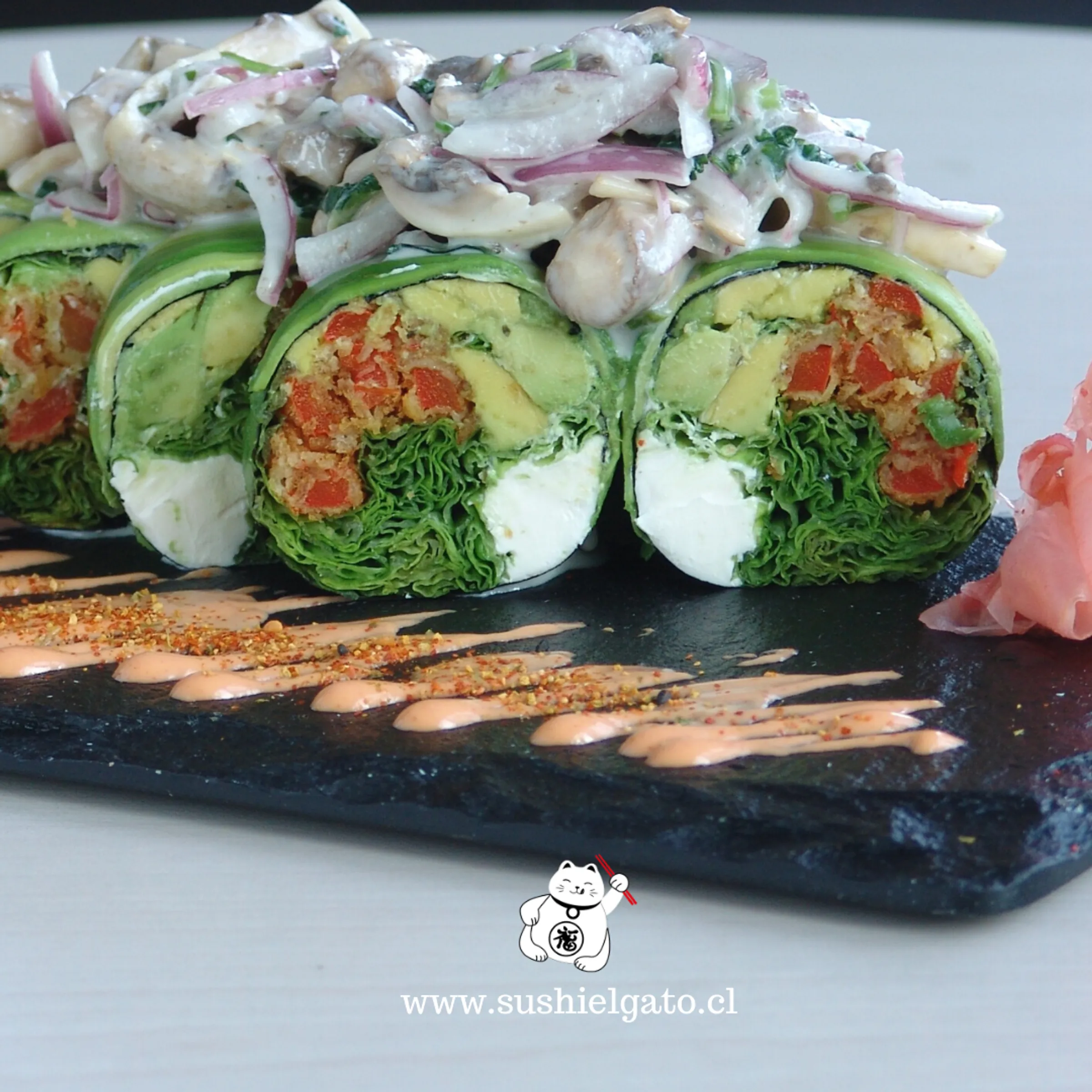 Ceviche veggie roll - Sushi El Gato | Sushi