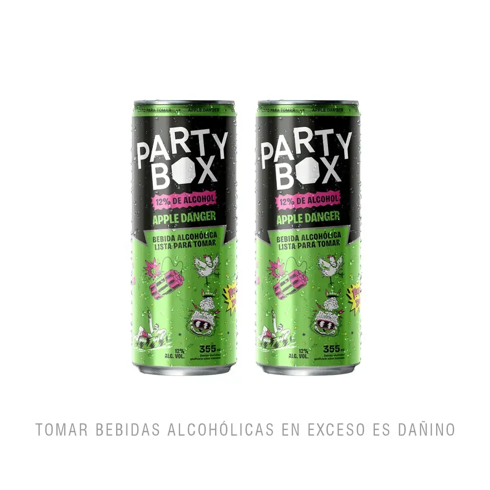 Pack 2 RTD Party Box Apple Danger Lata 355 ml - Tambo | Cada vez más cerca