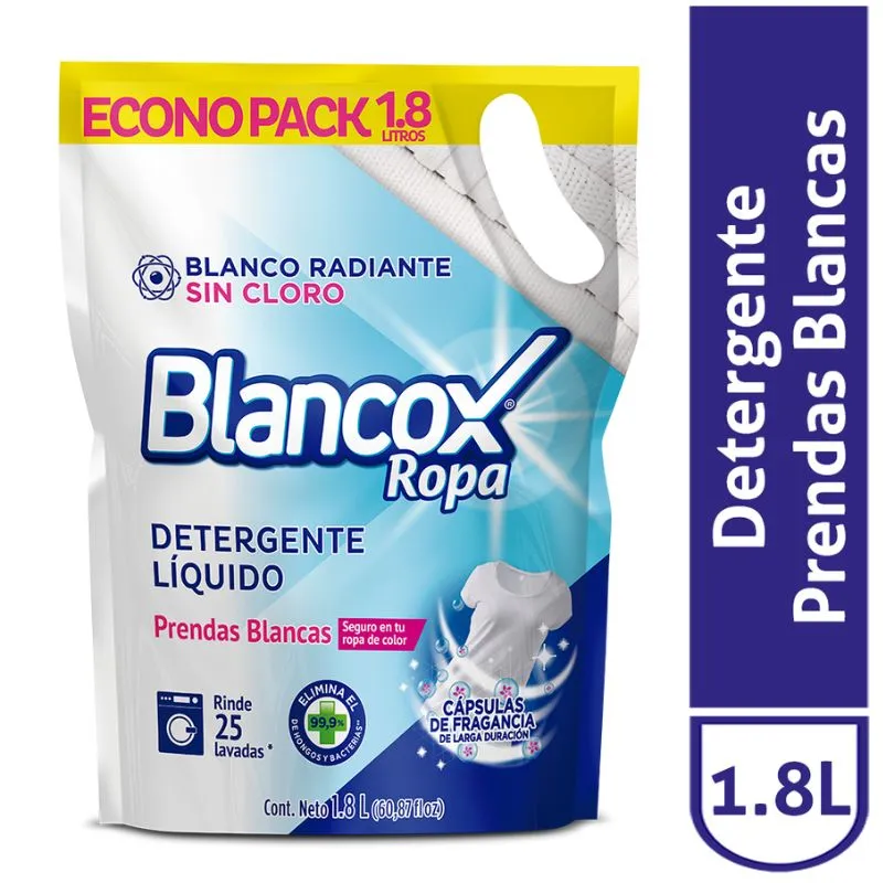 DETERGENTE LIQUIDO BLANCOX ROPA BLANCA 1800ML DOYPACK - Supermercados ...