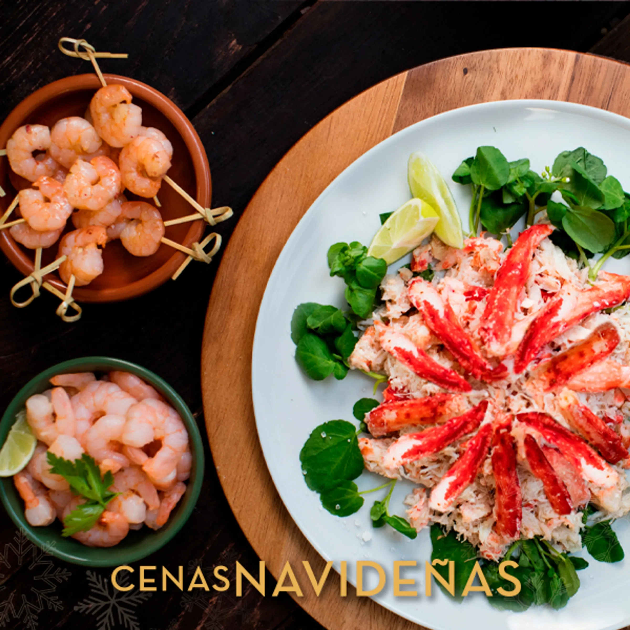 PACK NAVIDAD Nº1. Centolla magallánica 1kg + camarones grandes pelados ...