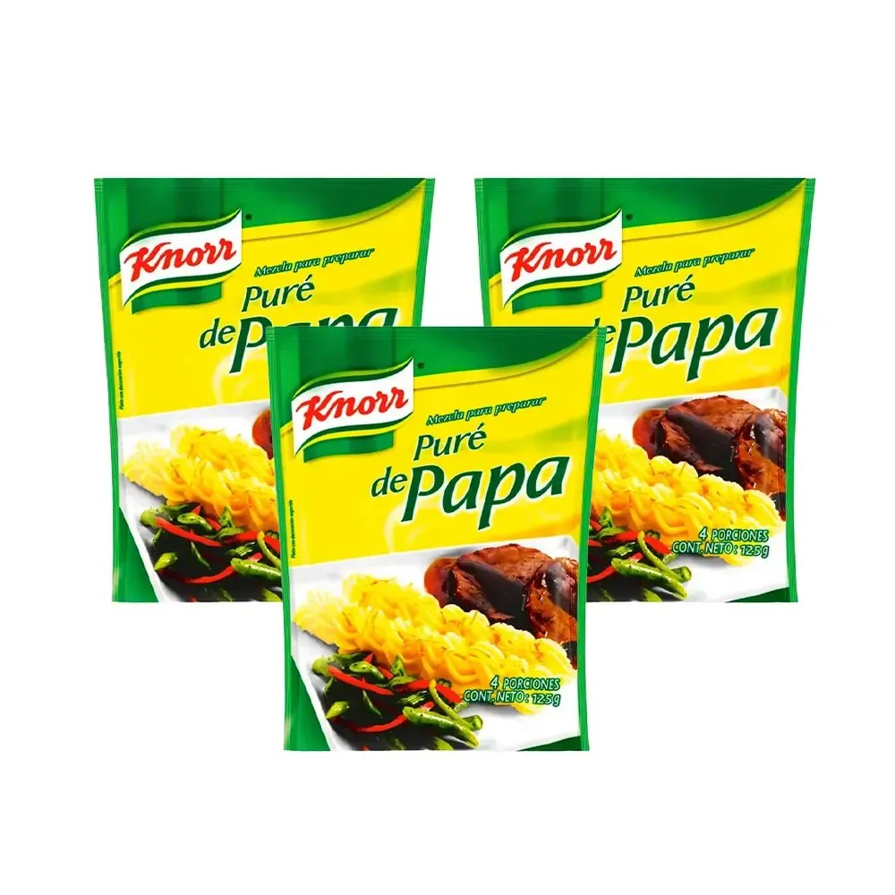 Pack 3 Puré Tradicional Knorr 125 Gr - Tambo | Cada vez más cerca