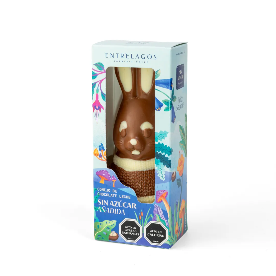 955 - Conejo Patagónico de Chocolate de Leche Sin Azúcar 120 Gr ...