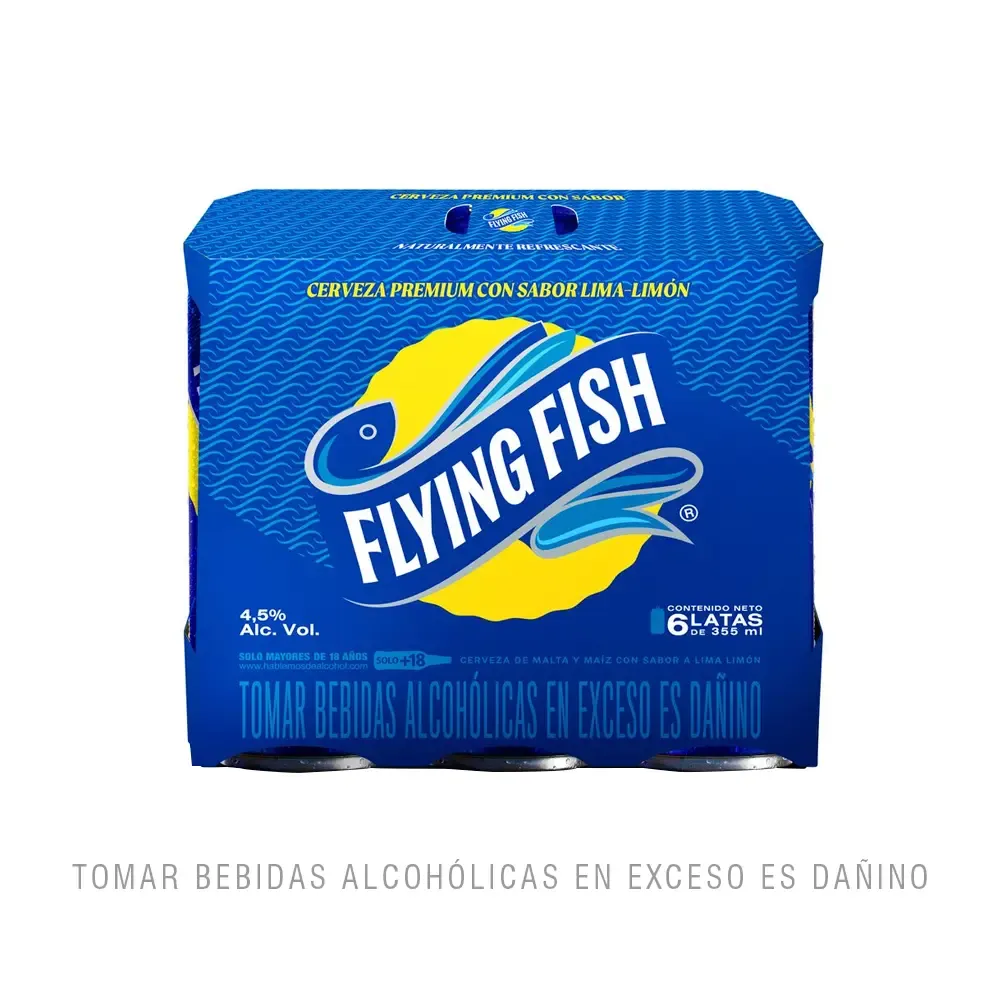 Cerveza Saborizada Flying Fish 6pack lata 355 ml - Tambo | Cada vez más cerca