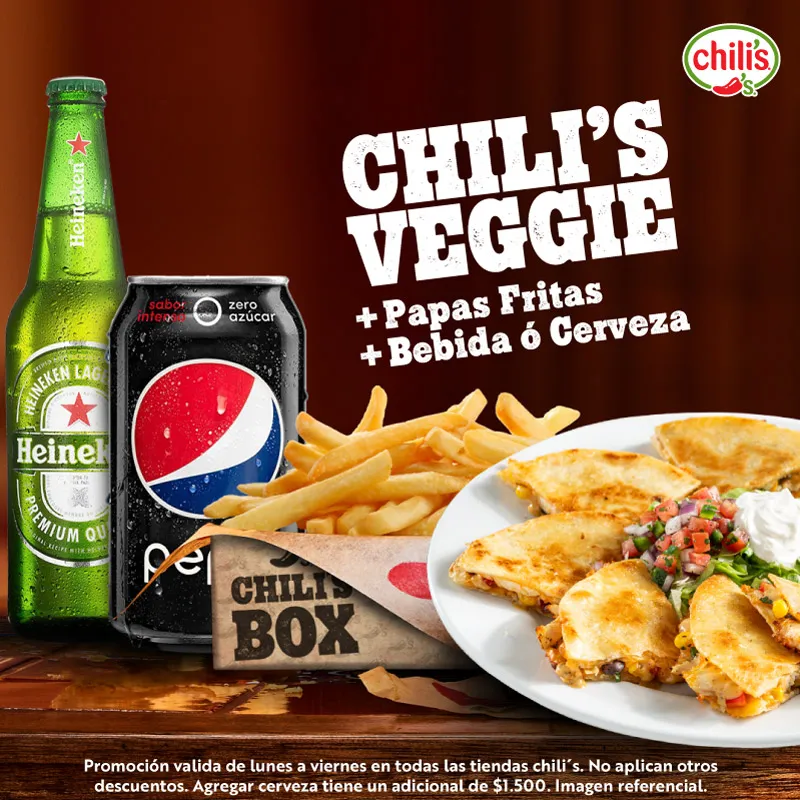 CHILI´S BOX Veggie - Chili`s Grill Bar | Estamos waiting por ti