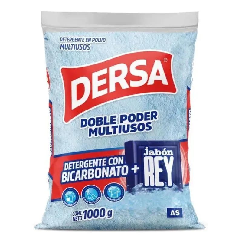 Detergente dersa doble poder bicarbonato+rey x 1000 grs - Supermercados ...