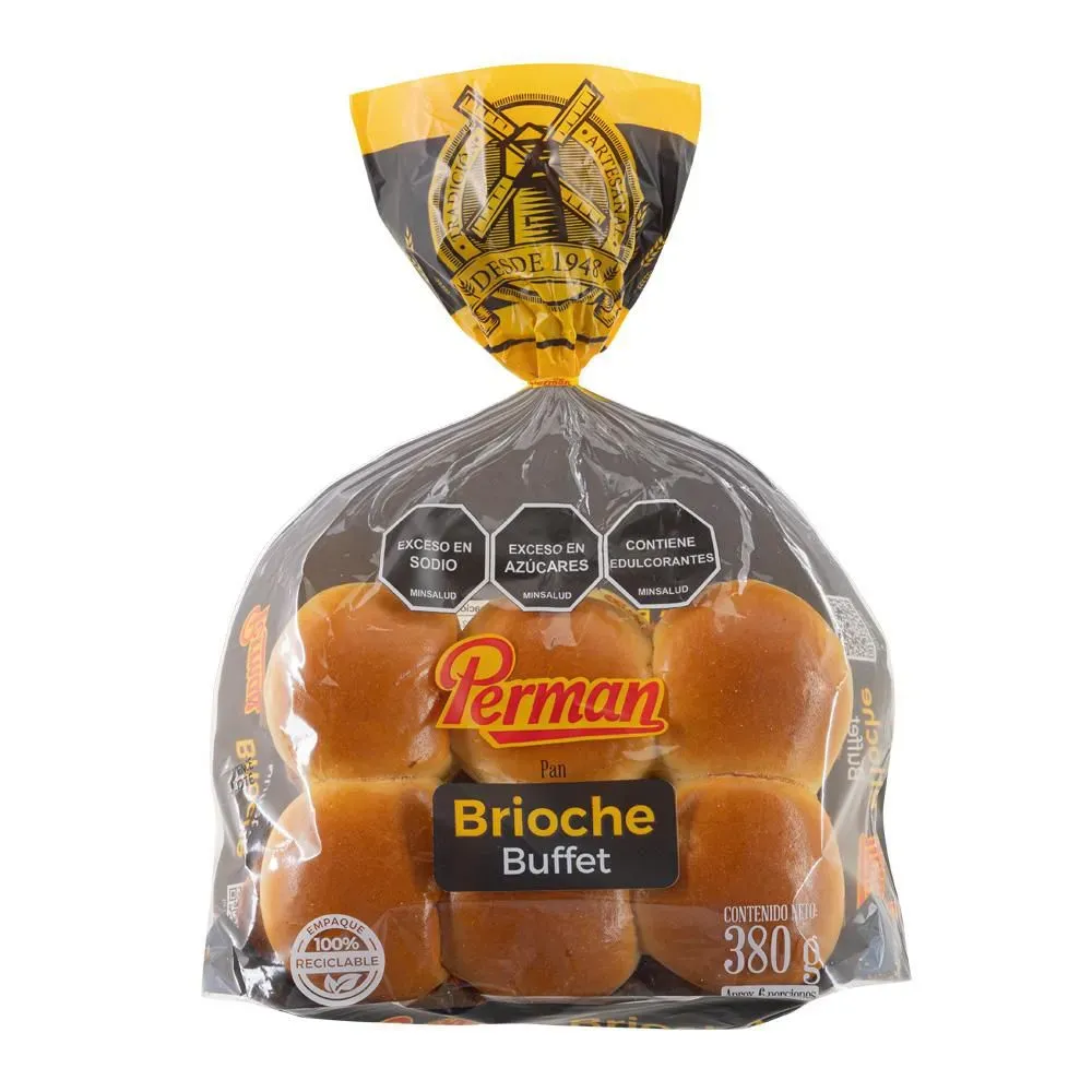 Pan tipo buffet brioche perman x 12 und x 380 grs - Supermercados La 80 ...