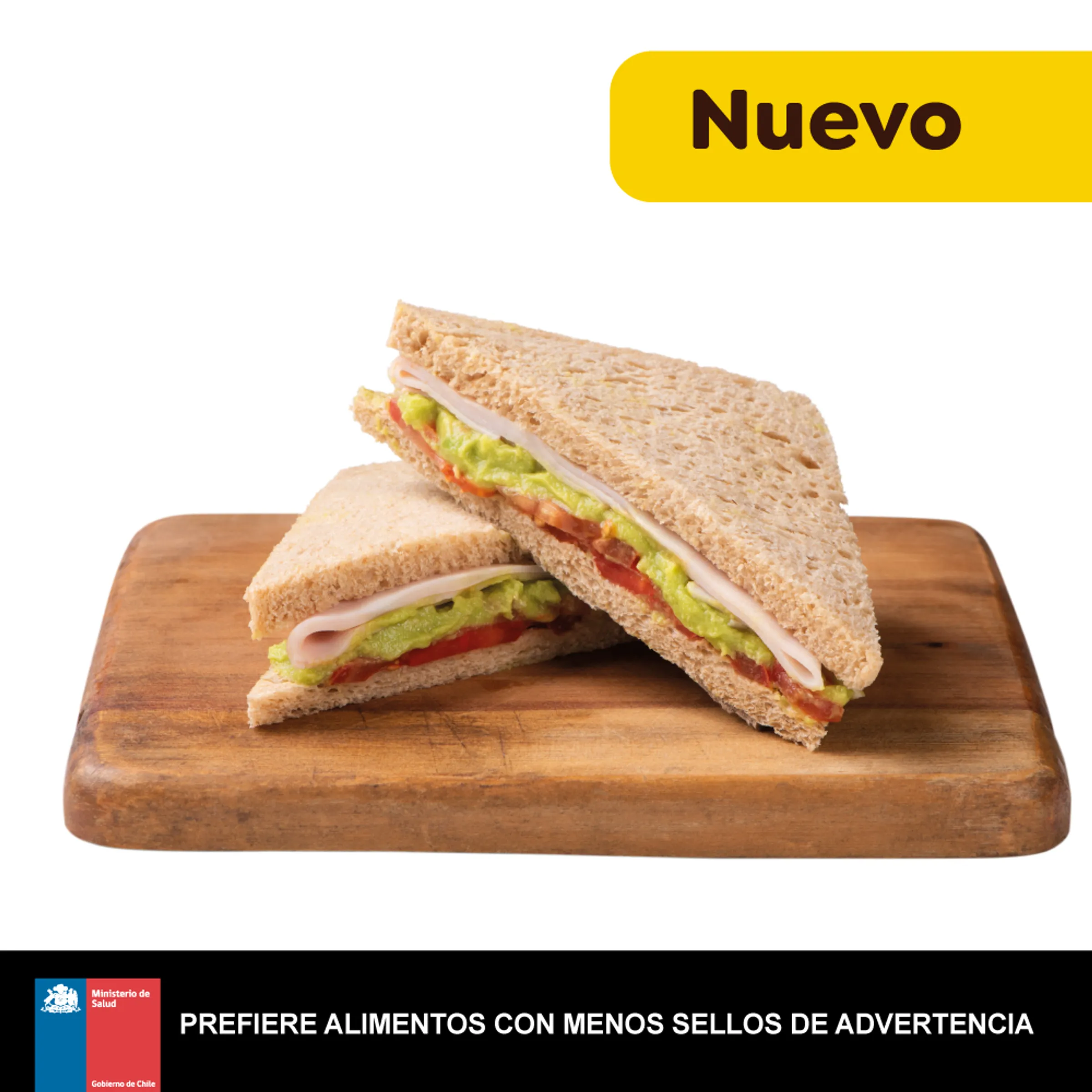 NUEVO! Sándwich Miga Jamón de pavo Palta Tomate - Castaño - Desde 1933