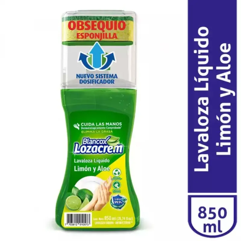 LAVALOZA LIQUIDO BLANCOX LOZACREM 850G LIMON Y ALOE - Supermercados La ...