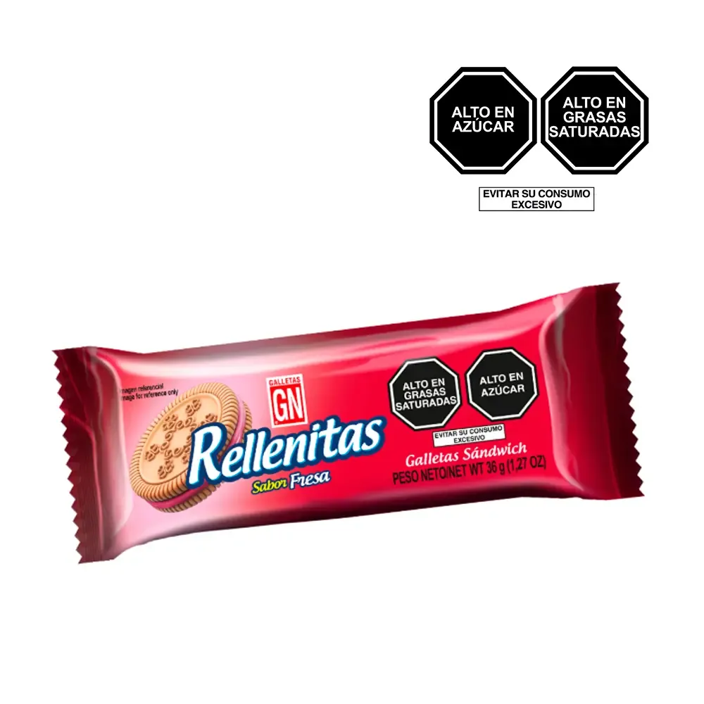 Galleta Rellenitas GN Fresa 36 g - Tambo | Cada vez más cerca