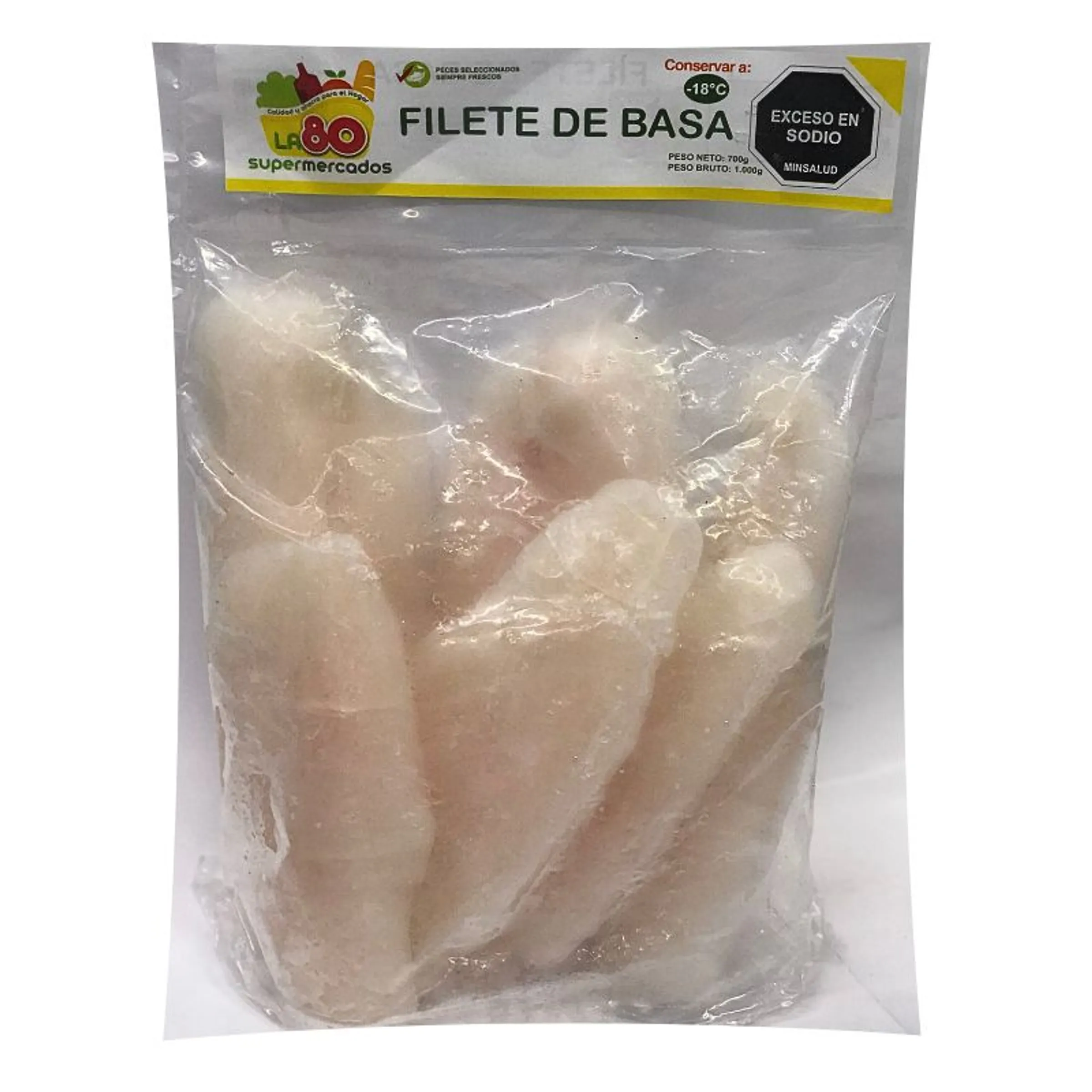 Filete de basa la 80 x 1000 gr - Supermercados La 80 | Compra online