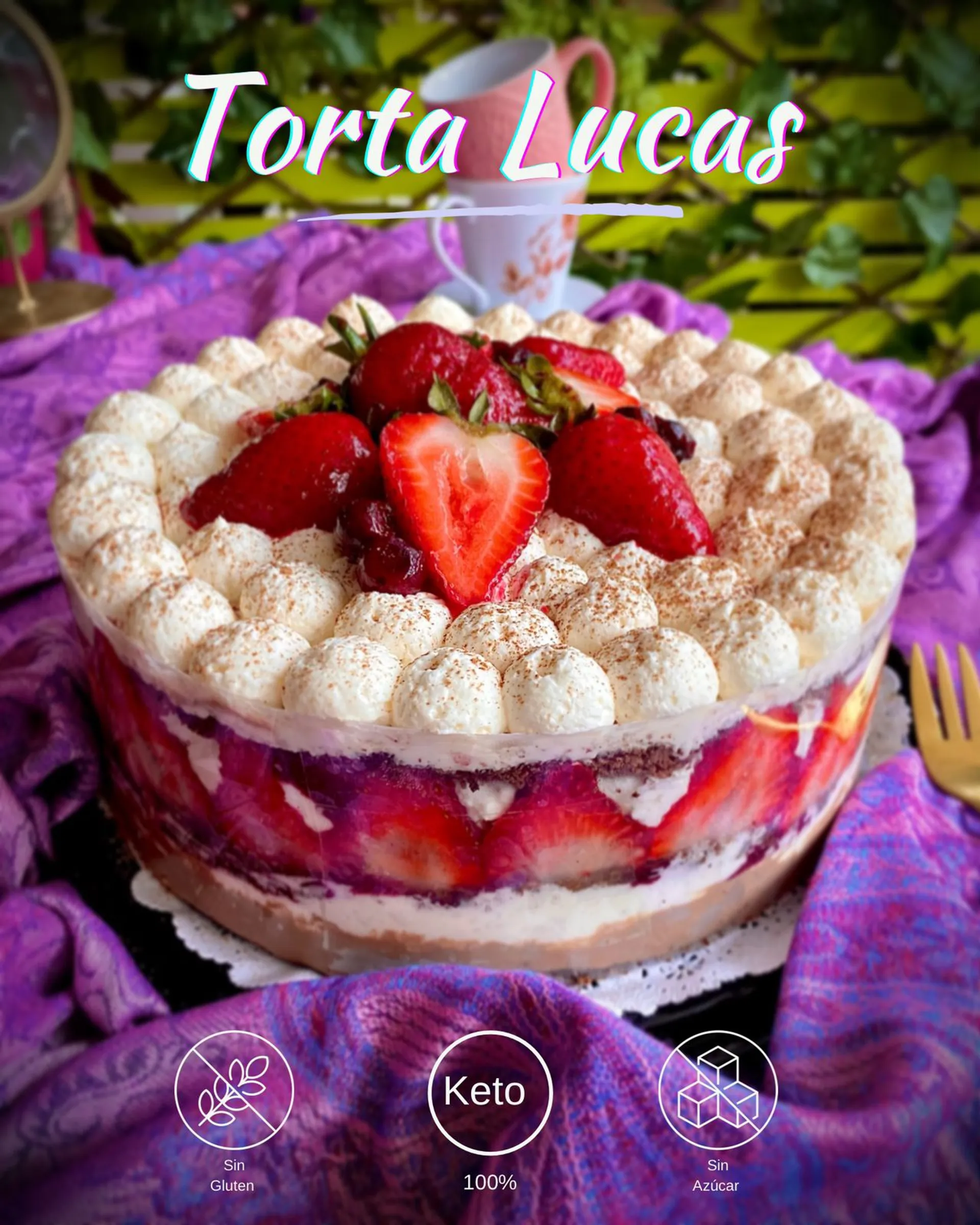 Torta Lucas - Rebelde Keto! Pastelería saludable