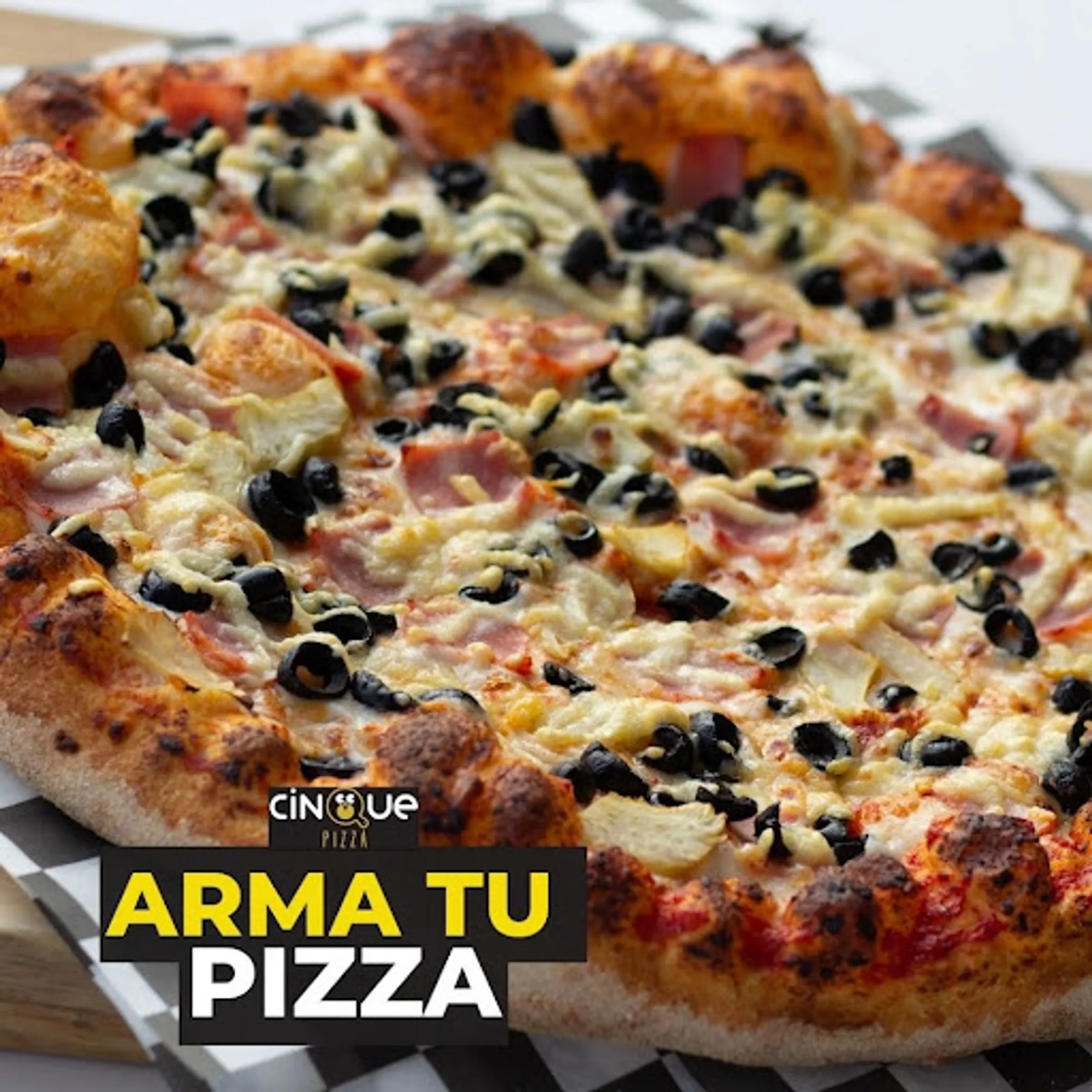 Arma tu Pizza 32cm - Cinque Pizza - Sabores del Mundo. Delivery Pizzas ...
