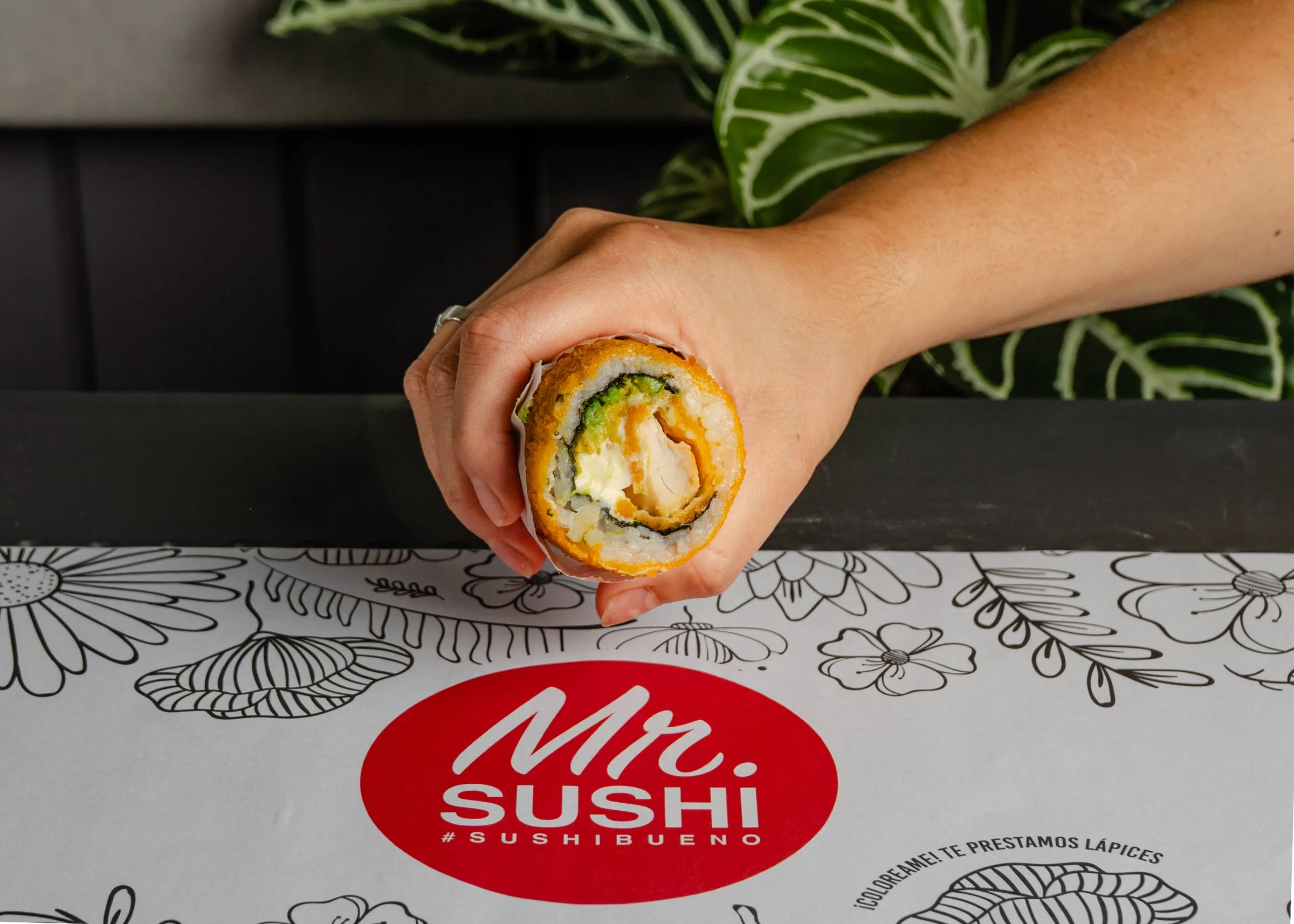 Hand roll pollo, queso y palta - Mr. Sushi Sushi Bueno en Temuco