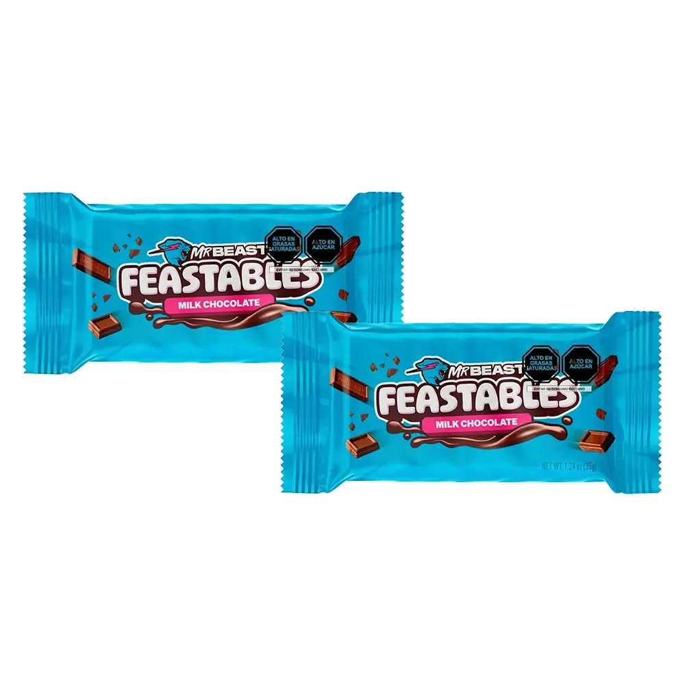 Pack 2 Chocolate Mr. Beast Feastables Mix Chocolate 35 Gr - Tambo ...