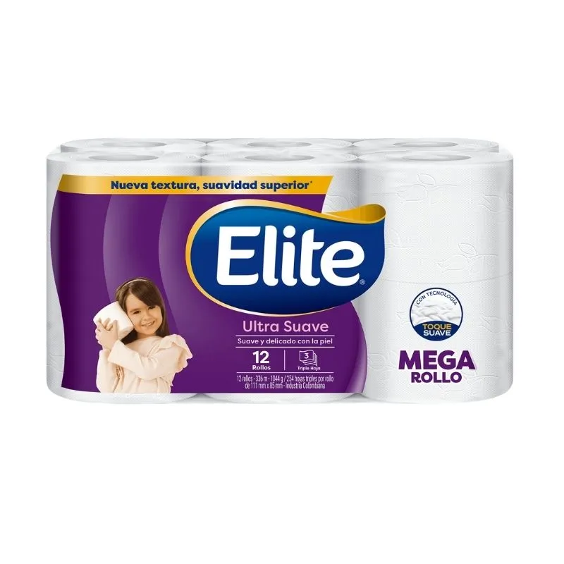PAPEL HIGIENICO ELITE ULTRA SUAVE 12UNI - Supermercados La 80 | Compra ...