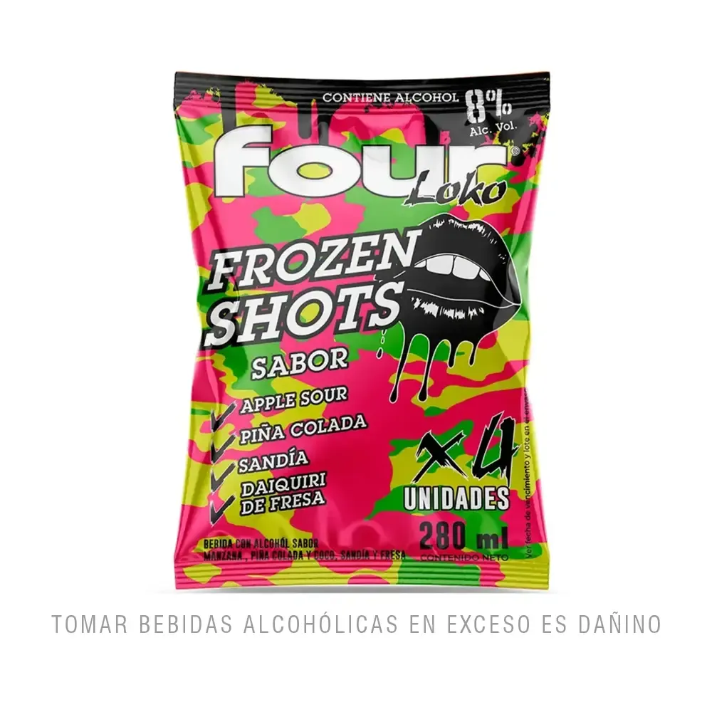 RTD Four Loko Frozen Shots 4 und - Tambo | Cada vez más cerca