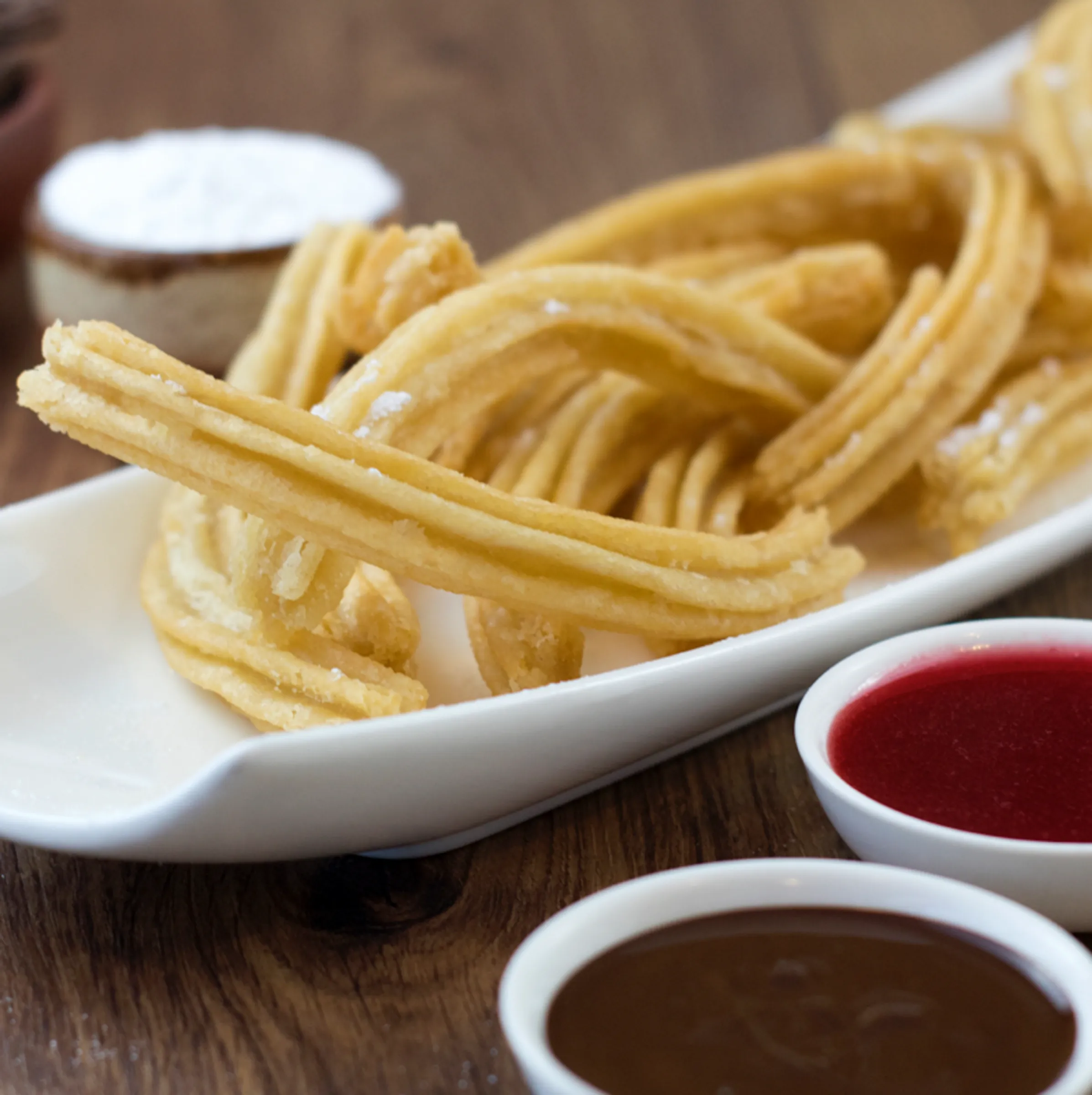 12 Churros + 2 Dips - Cacao Much ¡El paraiso del Chocolate!