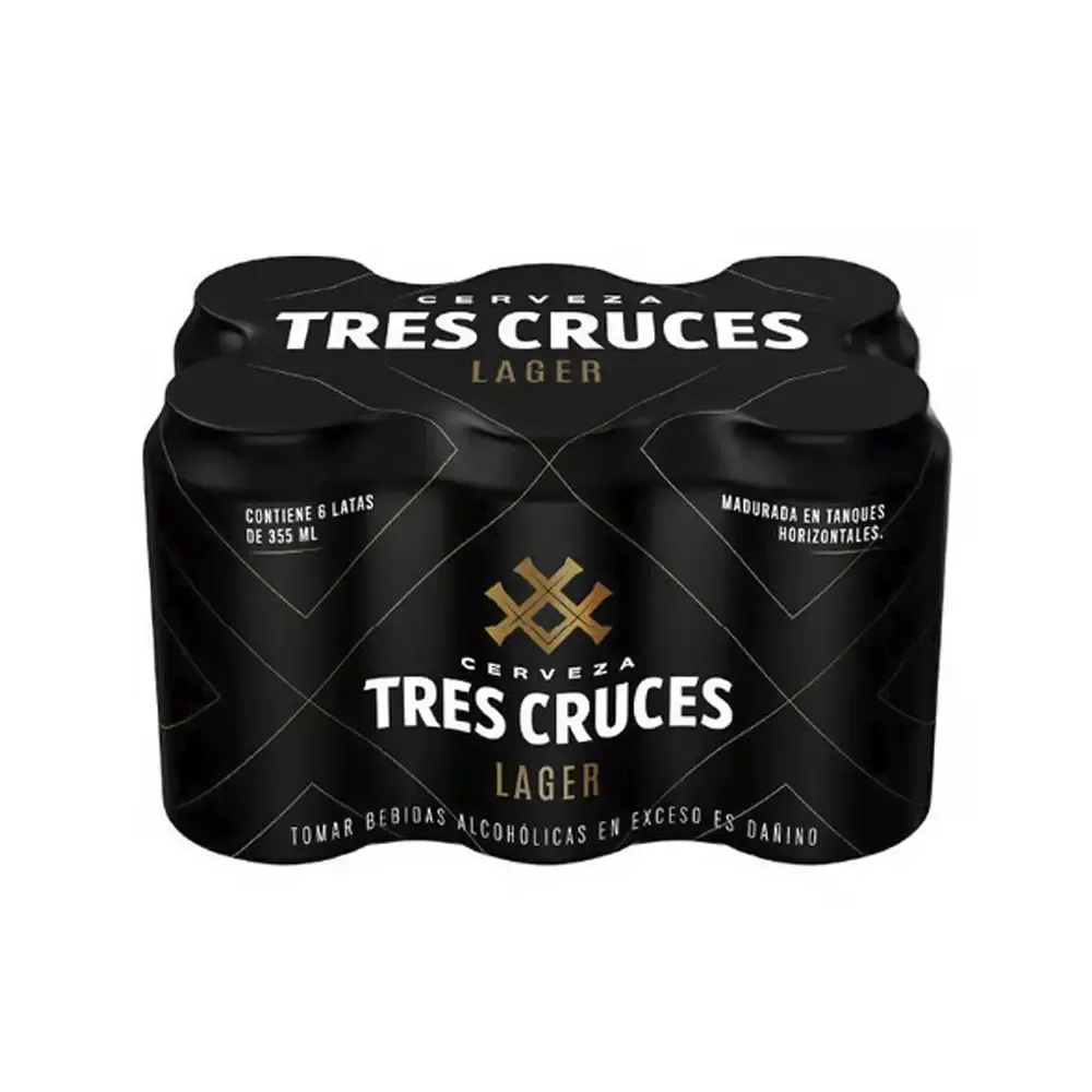 Cerveza Tres Cruces Lager Six Pack Lata 355ml - Tambo | Cada vez más cerca