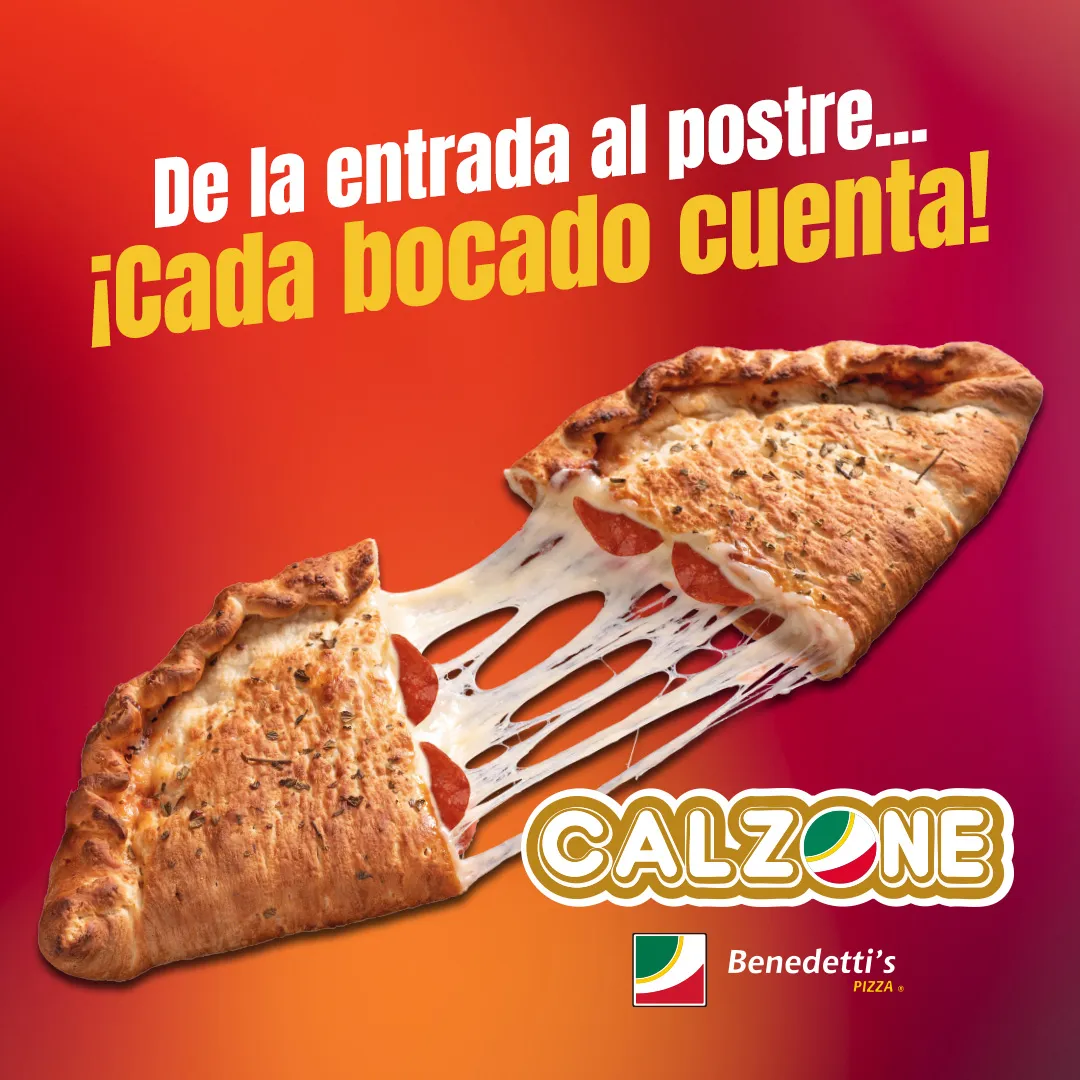 Calzone 2 Ingredientes $62 - Benedetti's Pizza a domicilio I comida rápida