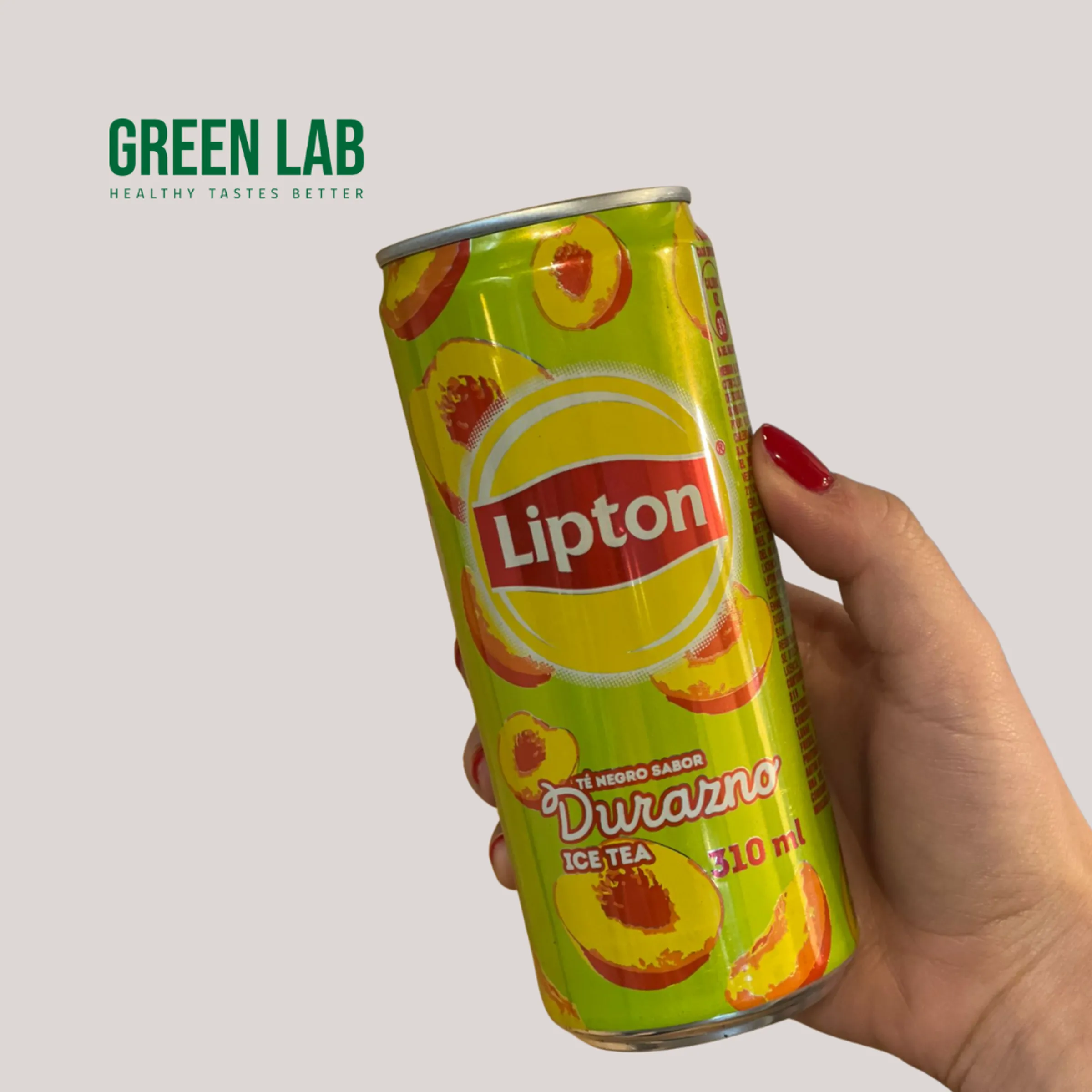 Ice tea lata durazno - Green Lab | Restaurante