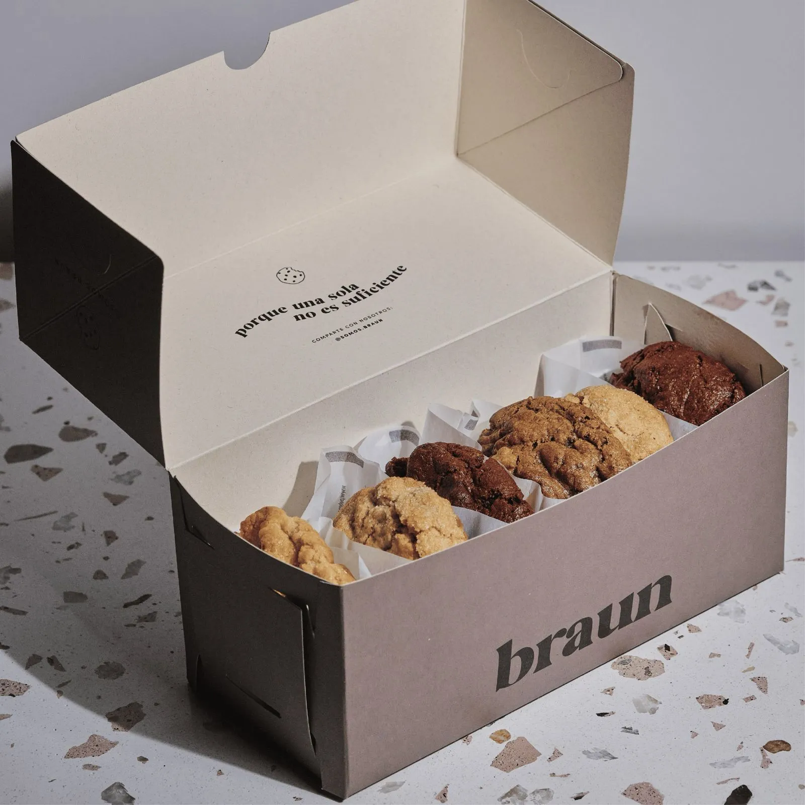 Caja 6 Galletas - Braun Cookies | galletas & soft serve