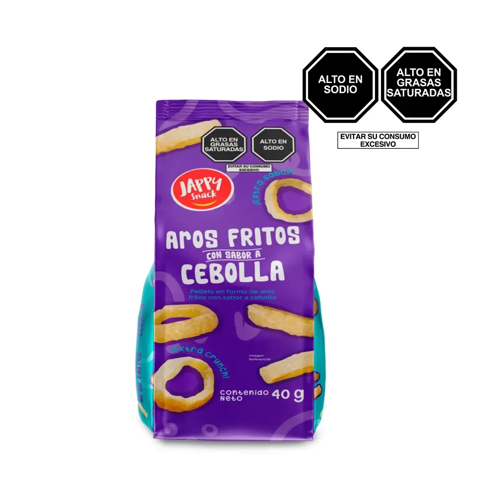 Aros Fritos Sabor Cebolla Jappy Snack 40 gr - Tambo | Cada vez más cerca